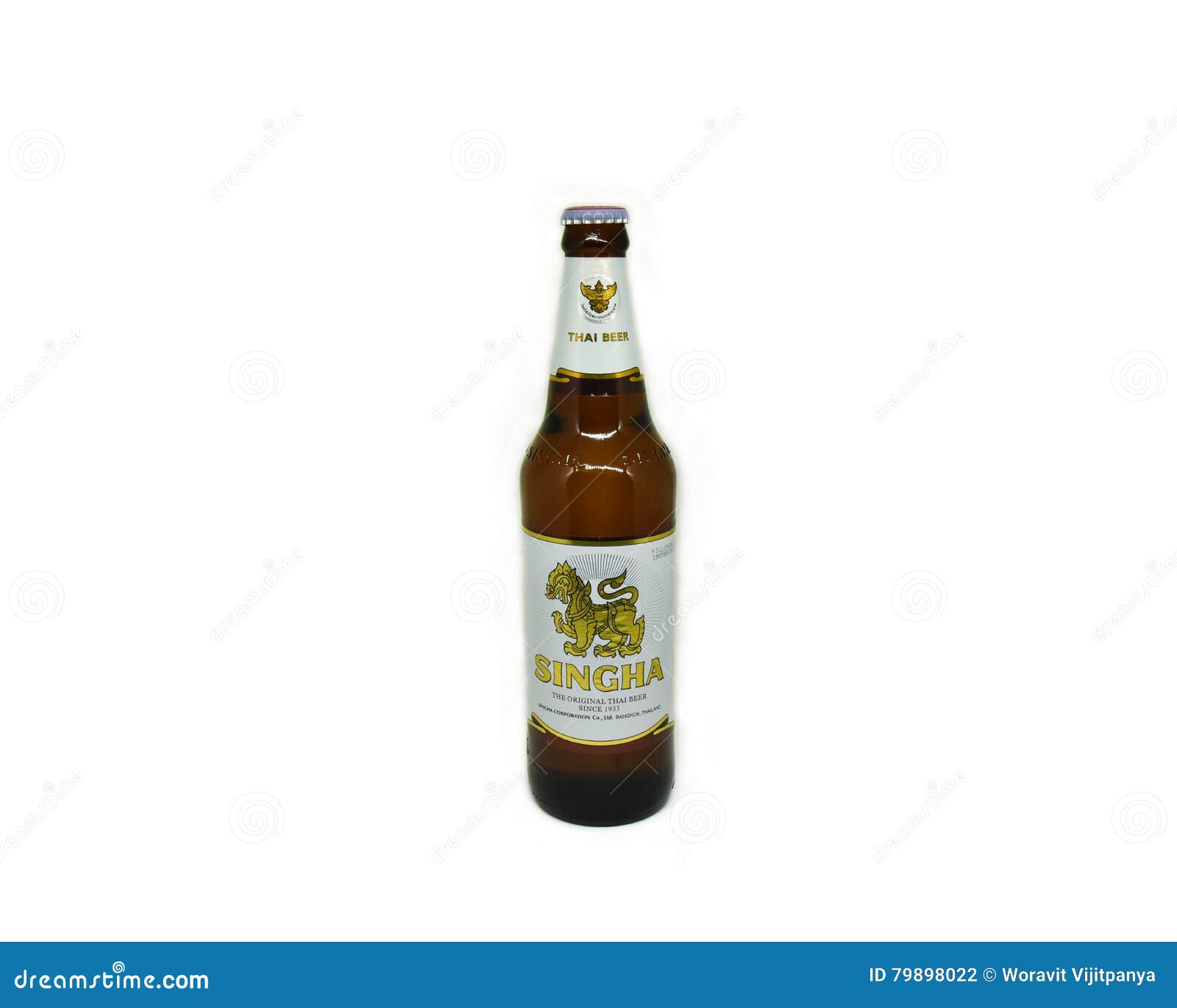 Singha Beer Bottle 500 ML. editorial photography. Image of liquid ...