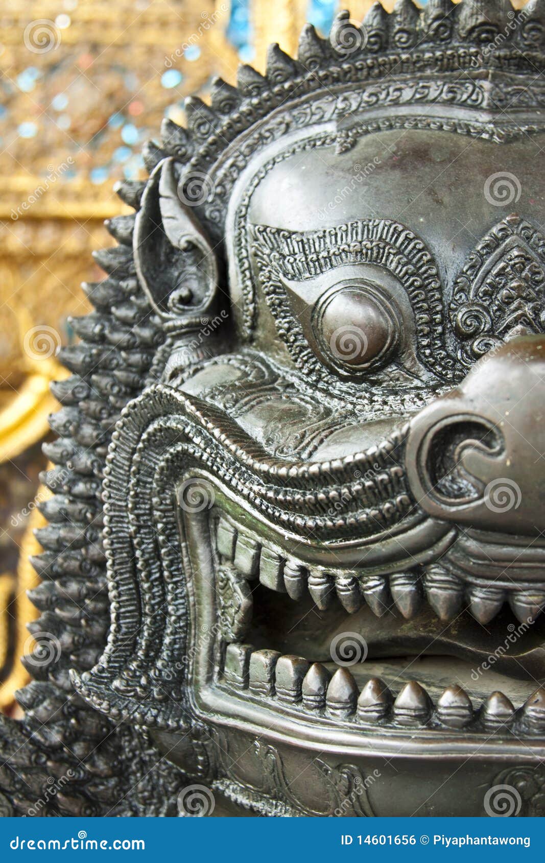 Singha face stock photo. Image of worship, asian, monument - 14601656