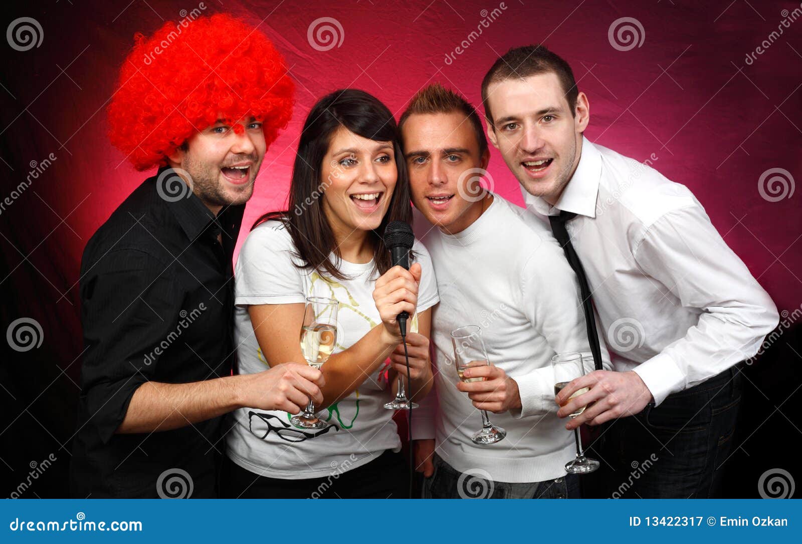 Singing along stock image. Image of happy, karaoke, enjoying - 13422317