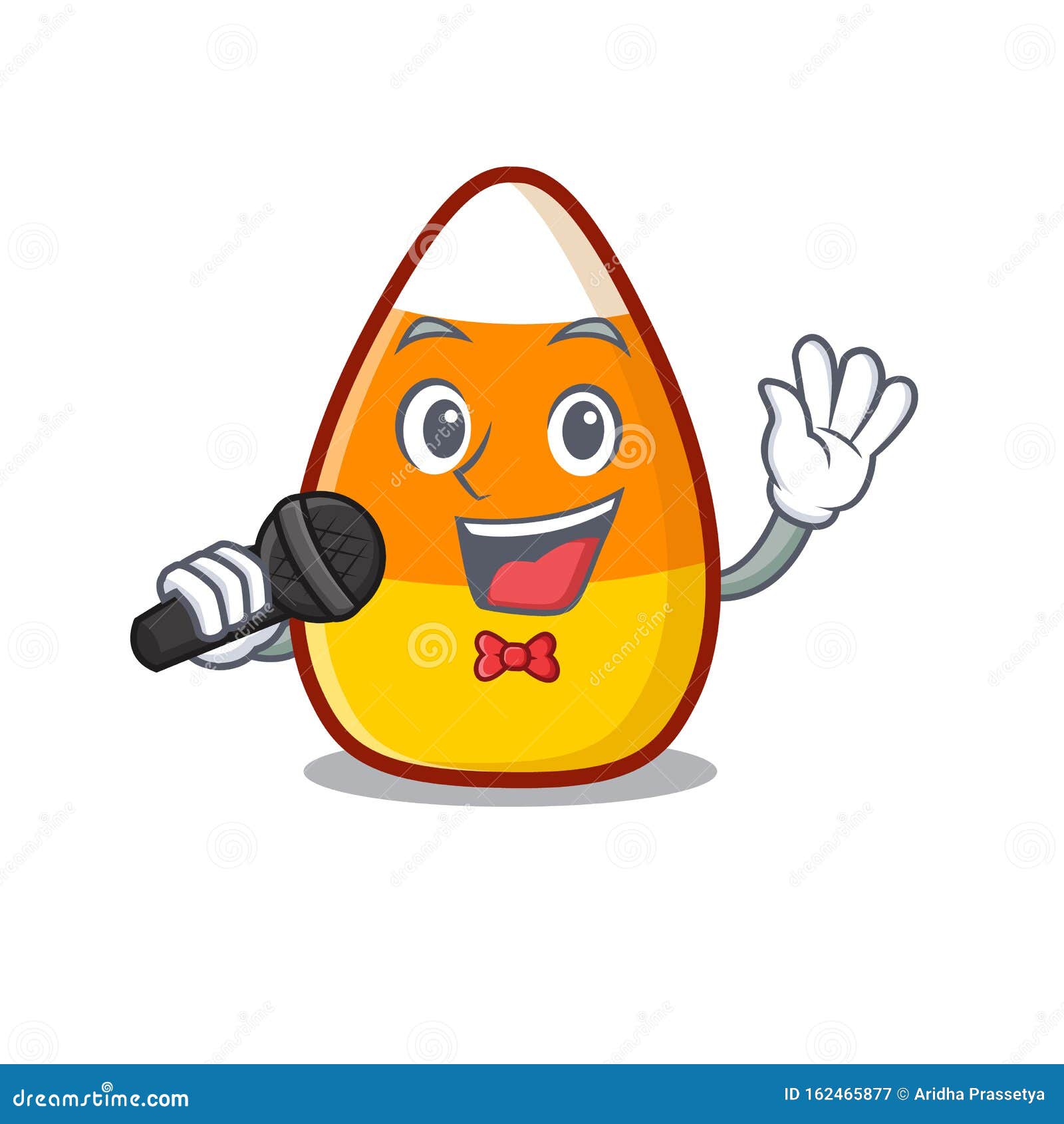 Singing Candy Corn in a Mascot Jar Stock Vector - Illustration of crust ...