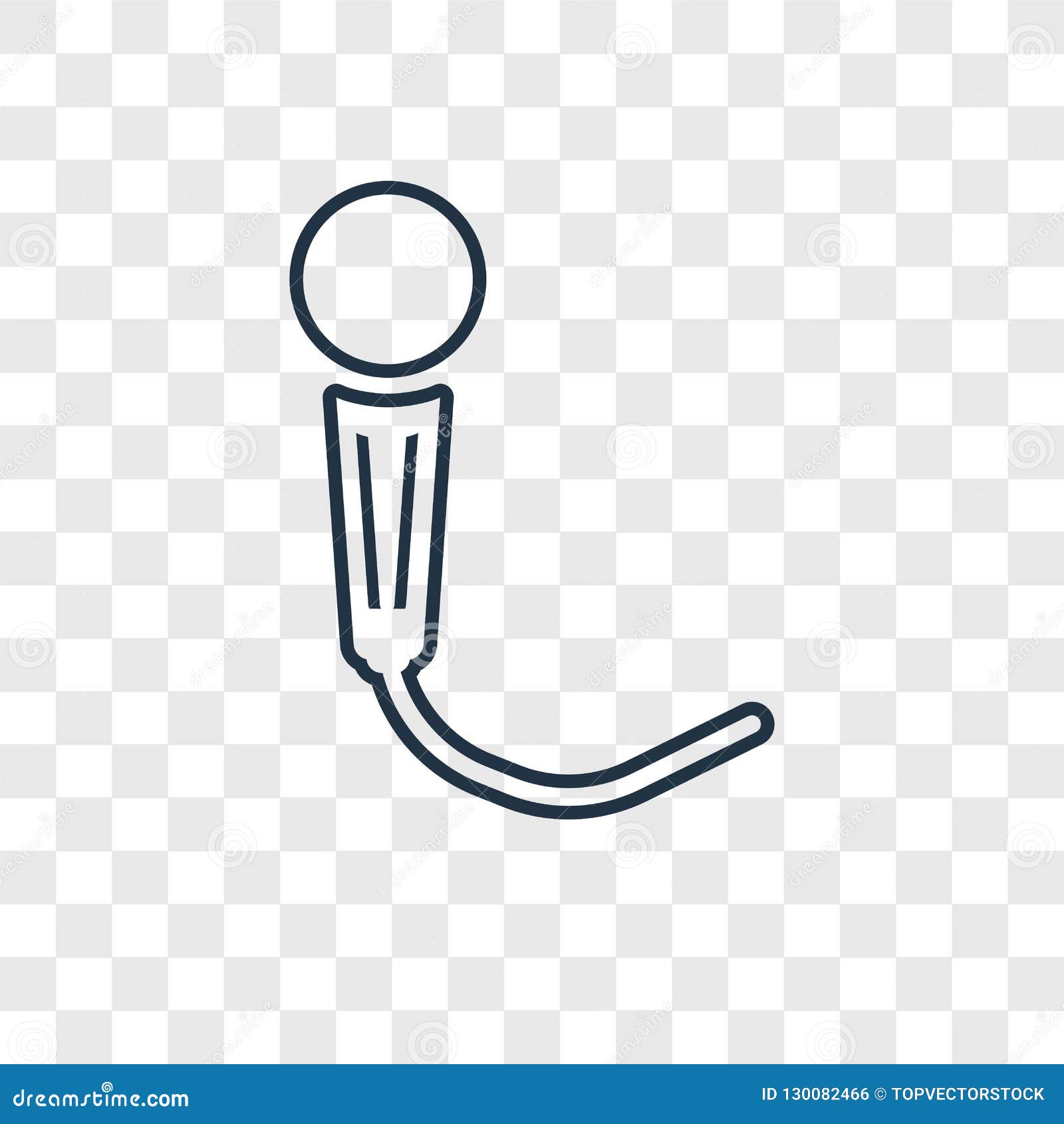 Singing Concept Vector Linear Icon Isolated on Transparent Background ...