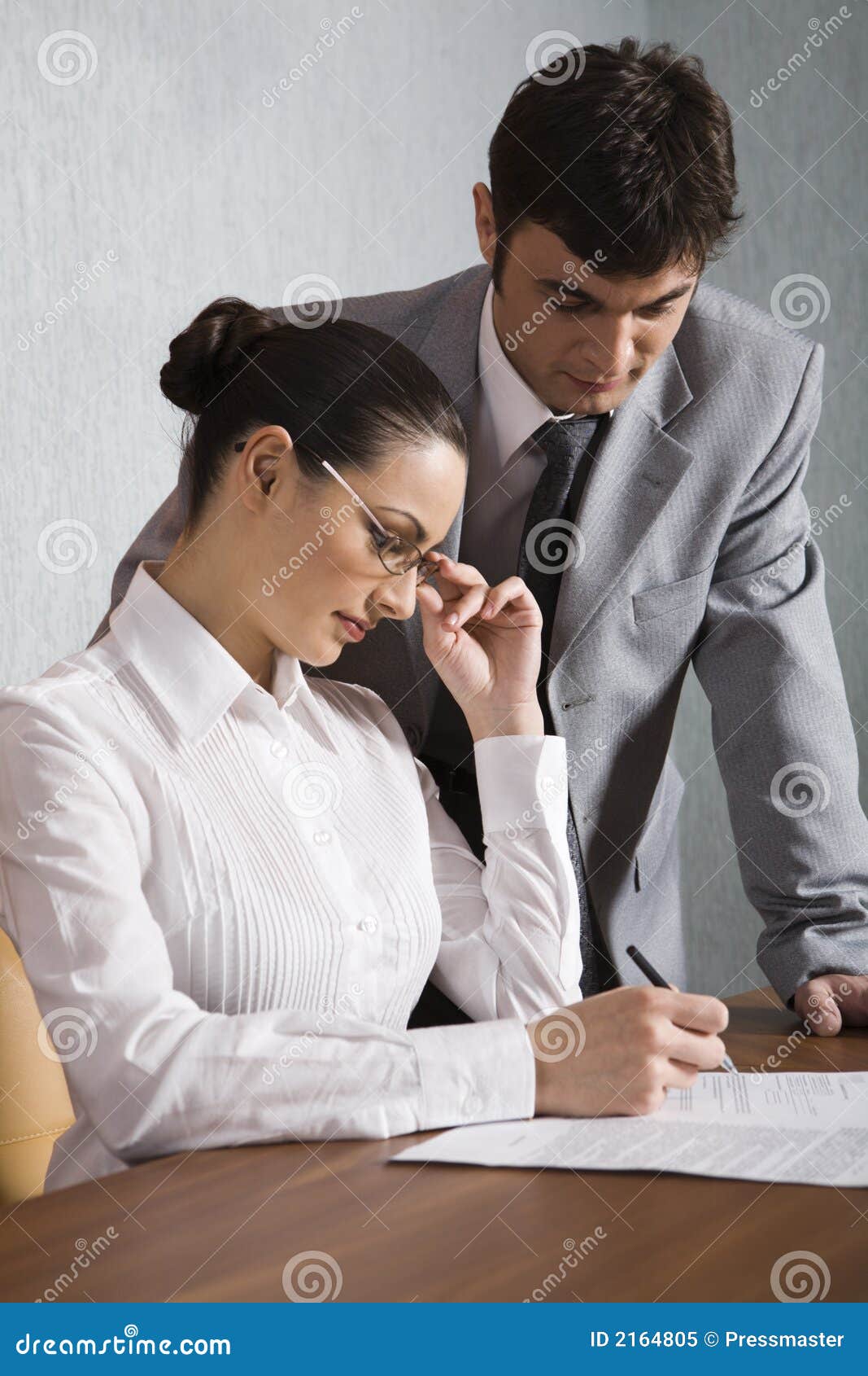 Singing of contract stock image. Image of people, meeting - 2164805