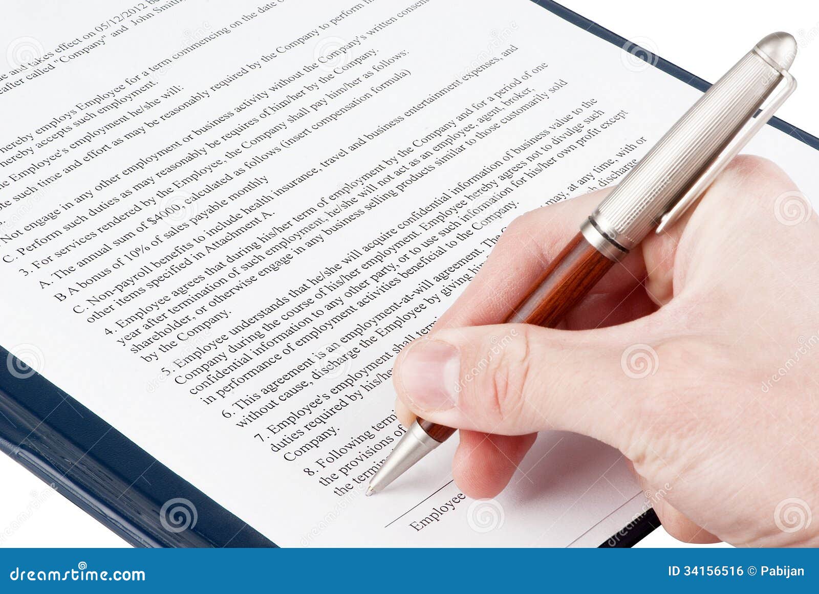 Singing the Contract (agreement) Stock Photo - Image of work, contract ...
