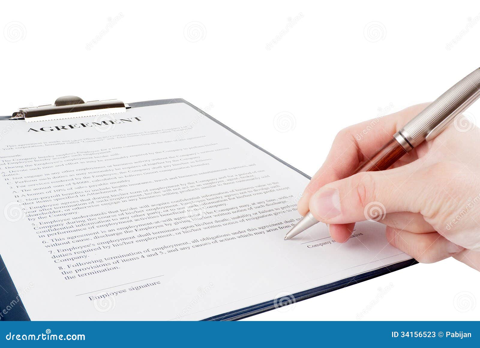 Singing the Contract (agreement) Stock Image - Image of treaty ...