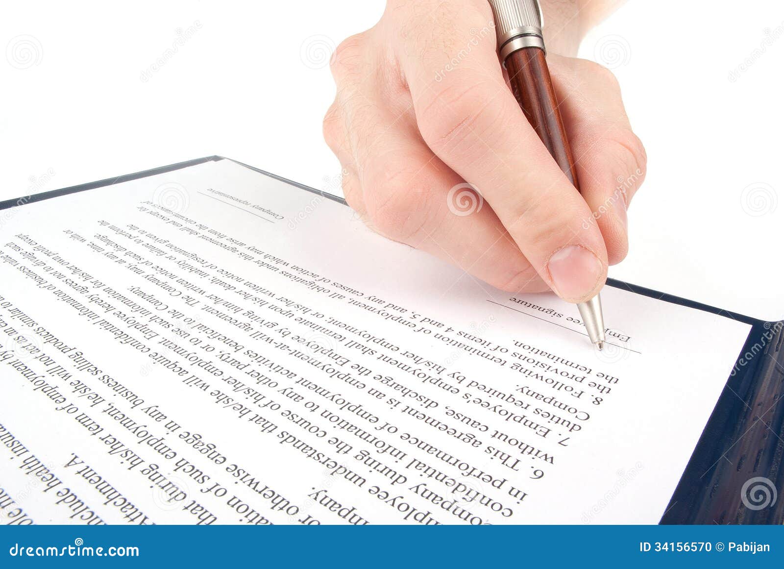 Singing the Contract (agreement) Stock Photo - Image of corporation ...