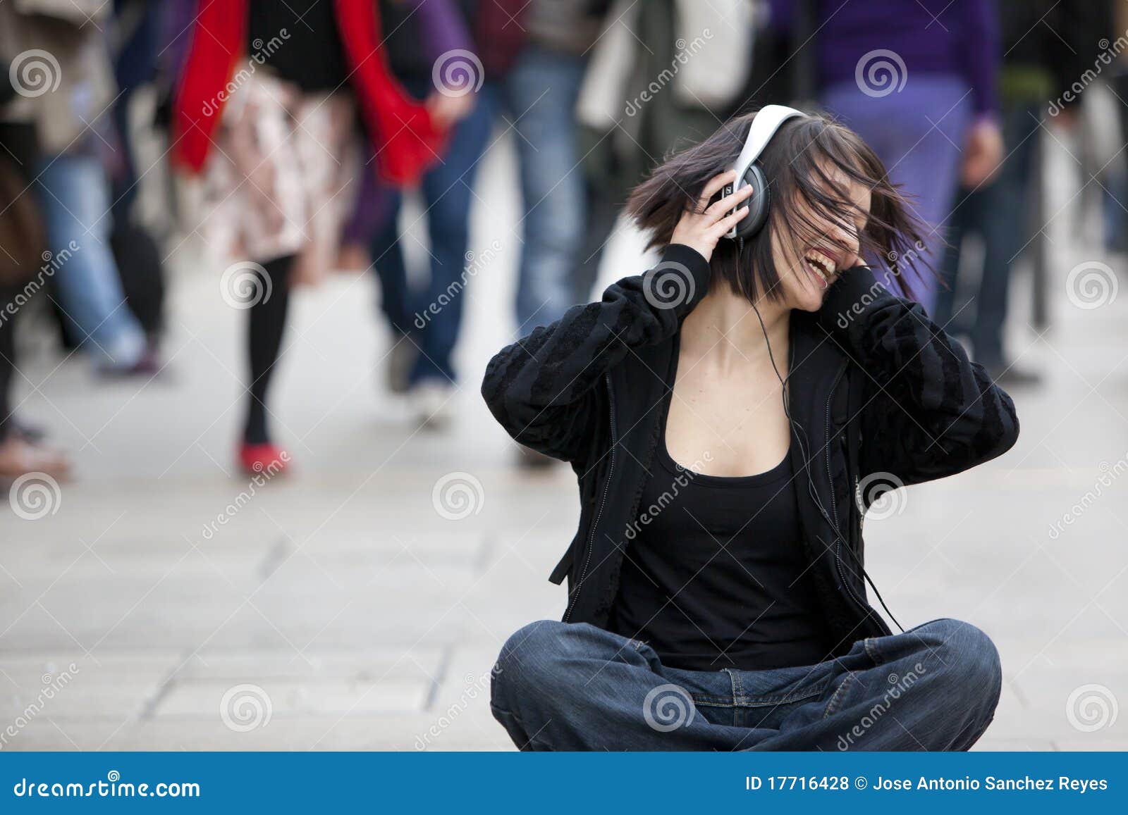 Singing on the crowd stock photo. Image of listening - 17716428