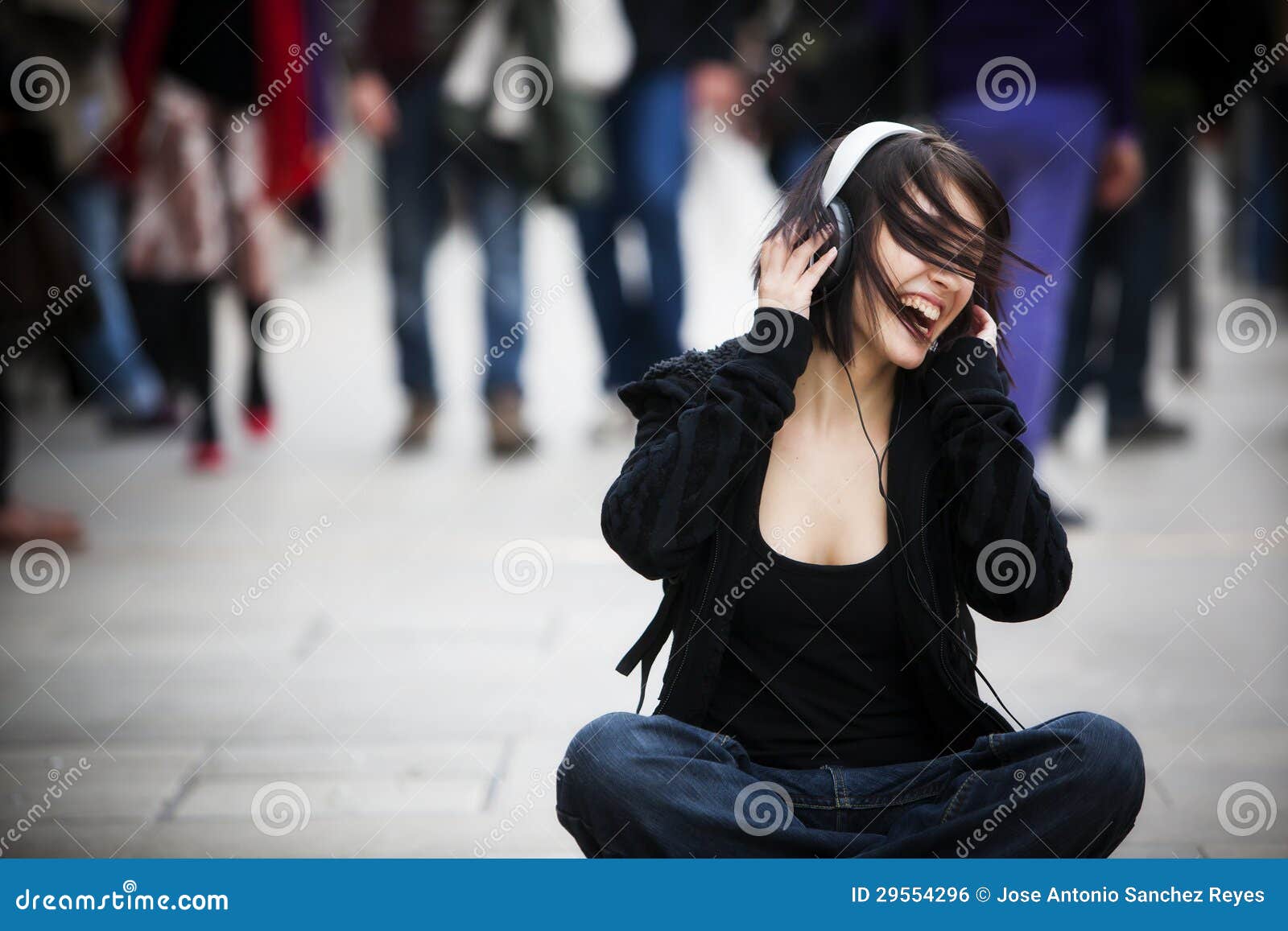 Singing on the crowd stock photo. Image of action, copyspace - 29554296