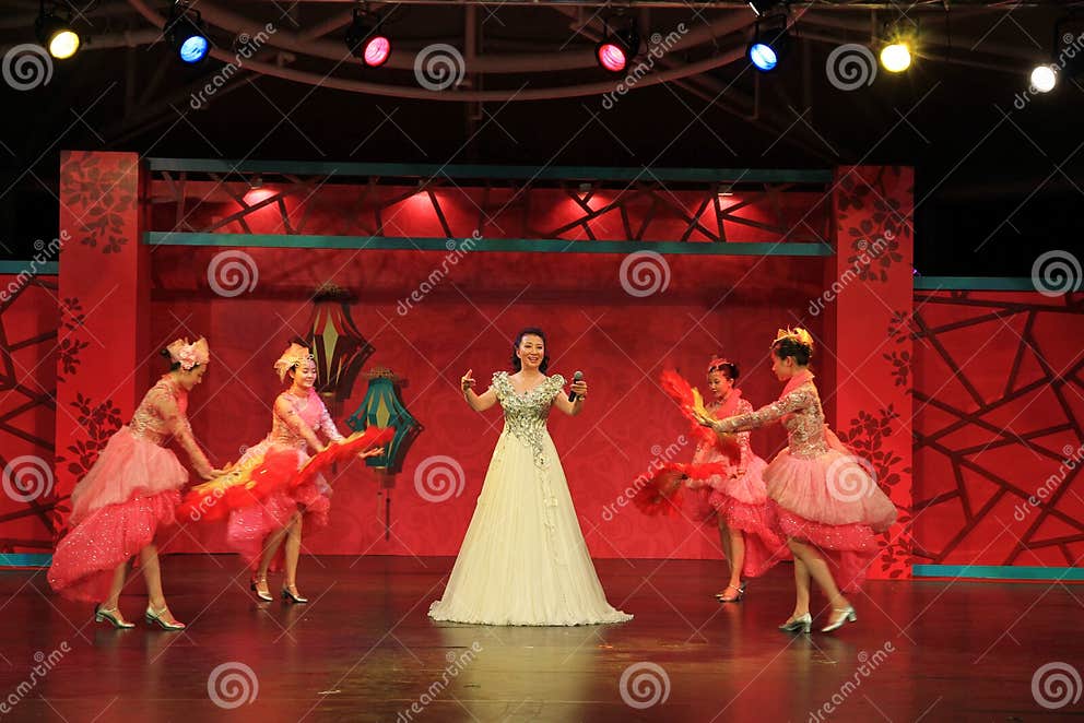 Singing and dancing, editorial stock image. Image of performance - 49415094