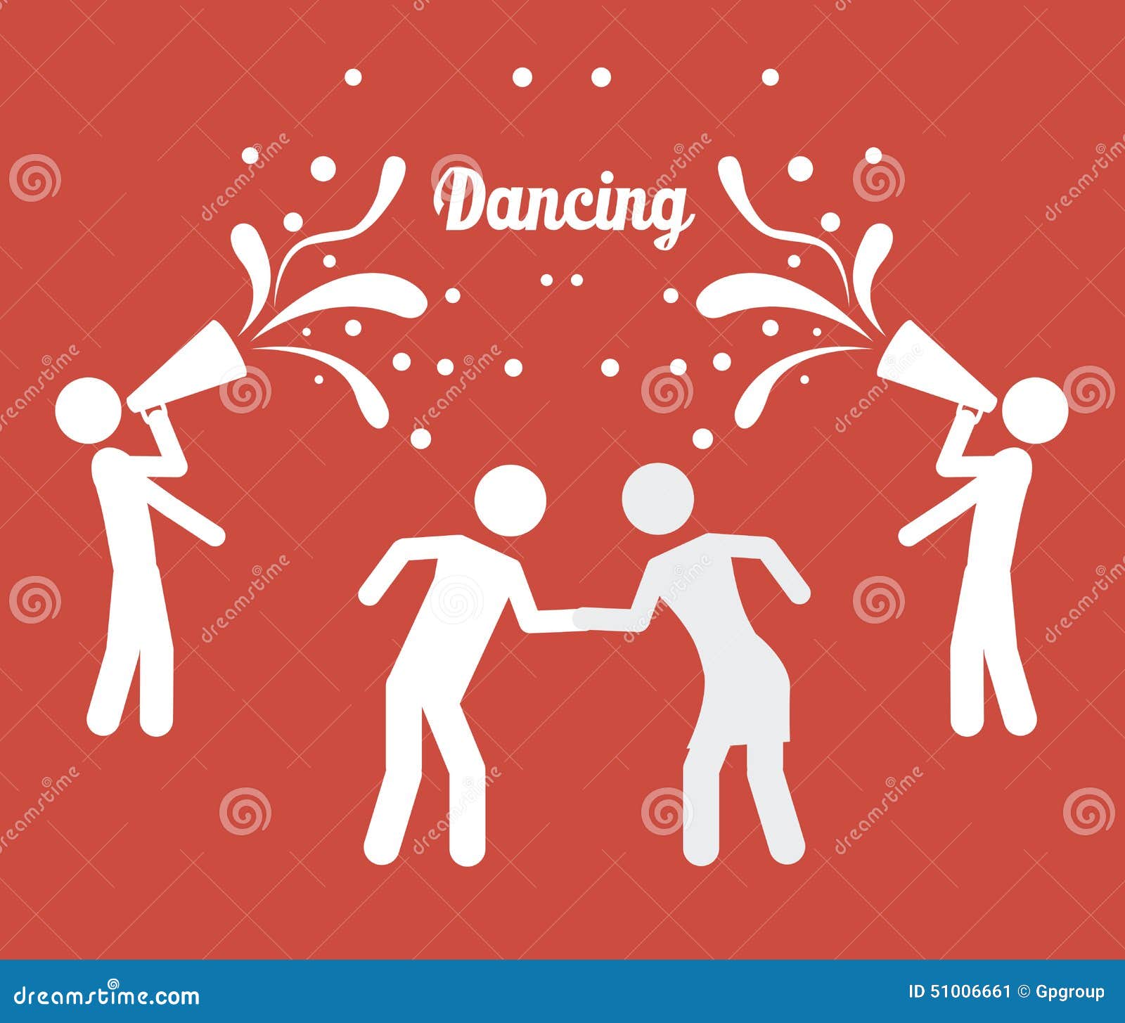 Singing And Dancing Icons, Illustration | CartoonDealer.com #51006661