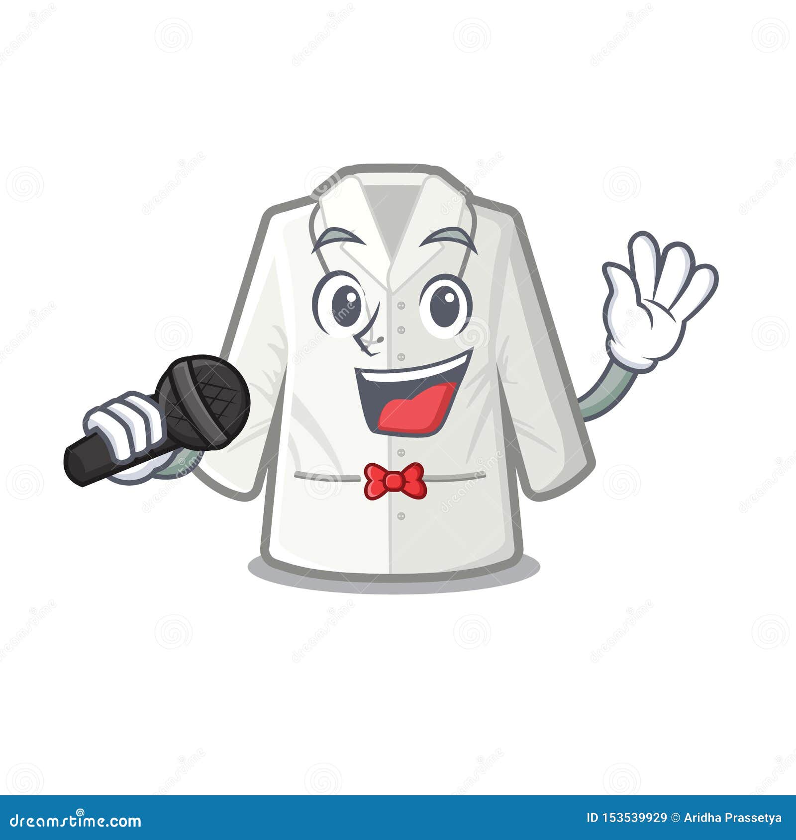 Singing Doctor Coat Stored in Mascot Cupboard Stock Vector ...