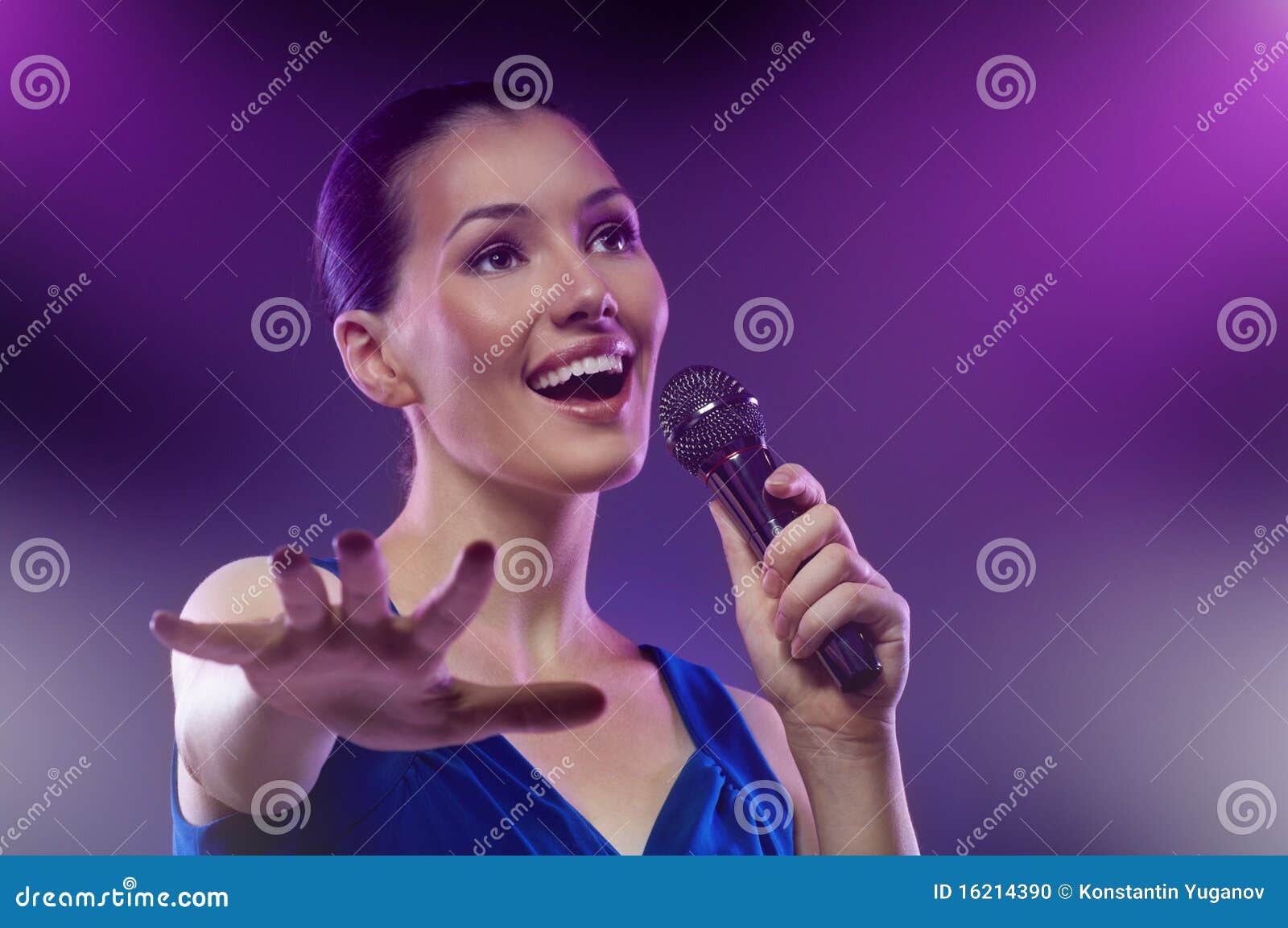 Singing girl stock photo. Image of happiness, entertainment - 16214390