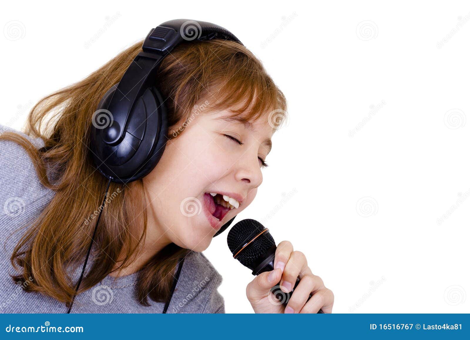 Singing Girl stock image. Image of pretty, close, color - 16516767
