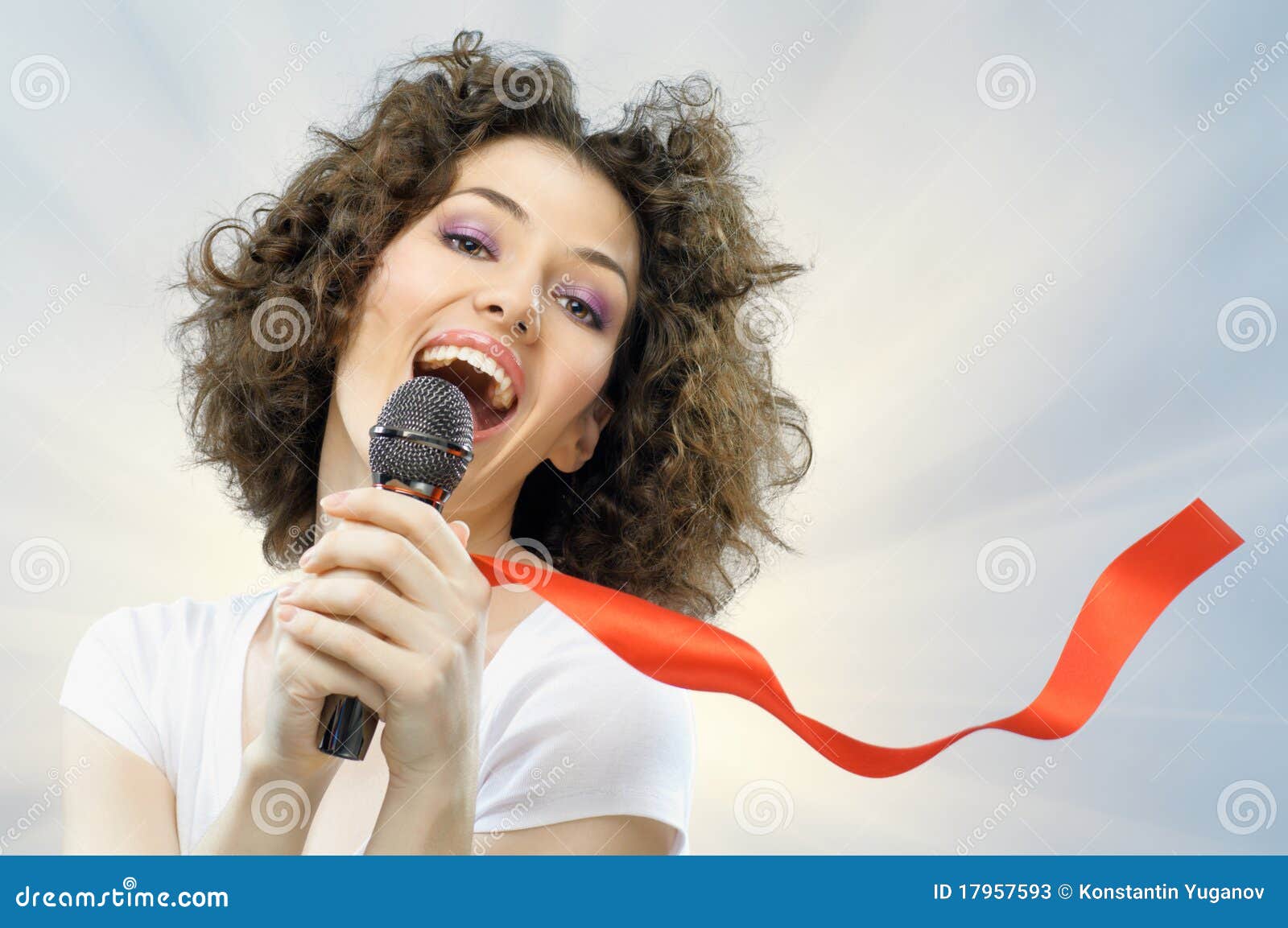 Singing girl stock image. Image of carefree, activity - 17957593