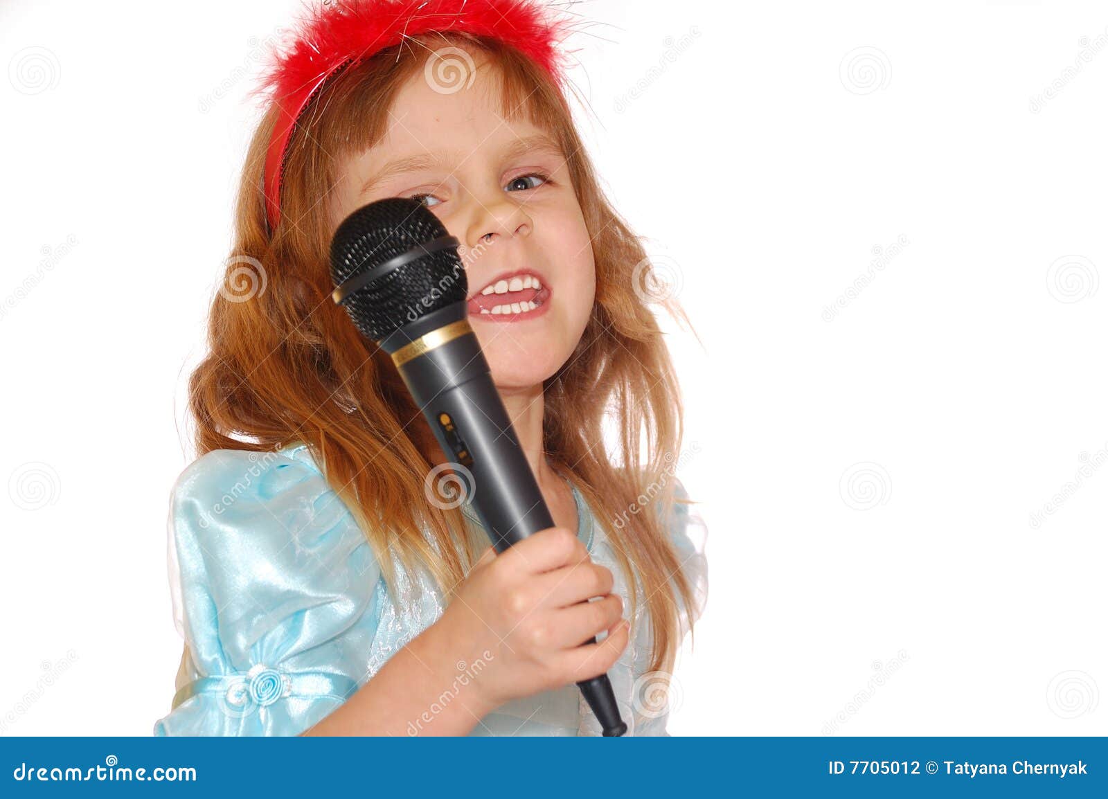 Singing girl stock photo. Image of hair, enjoying, happy - 7705012