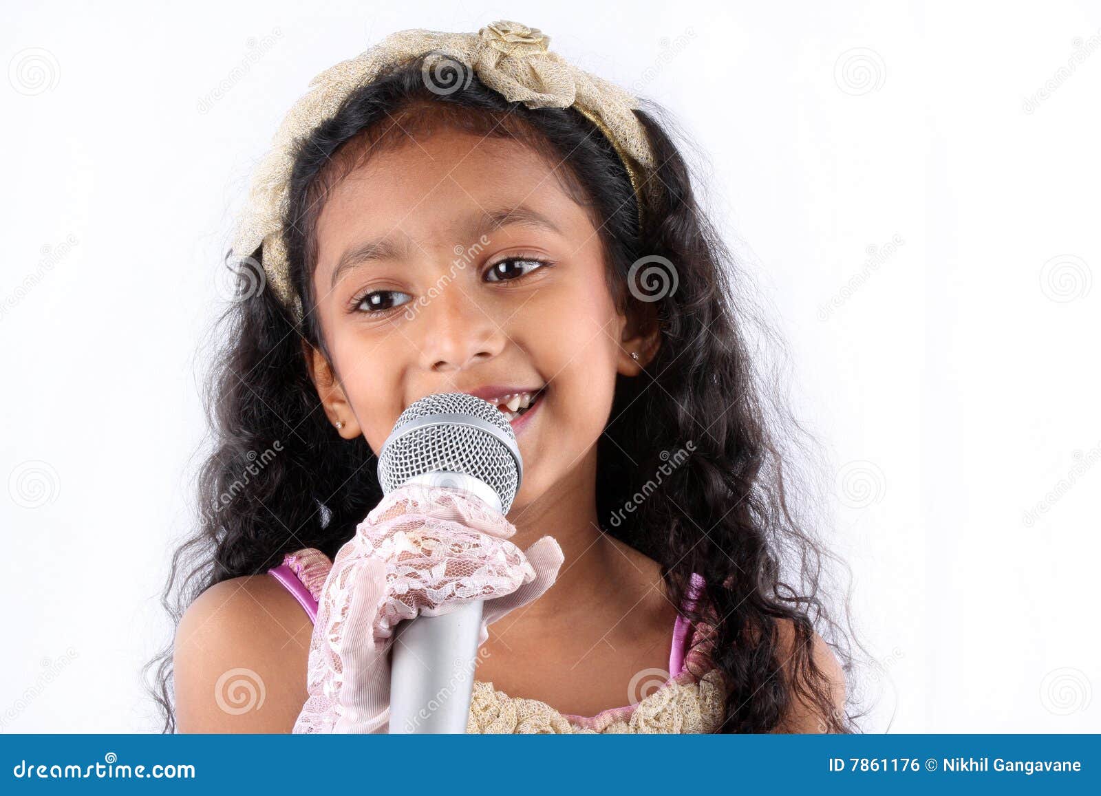 Singing Girl stock photo. Image of learn, performance - 7861176