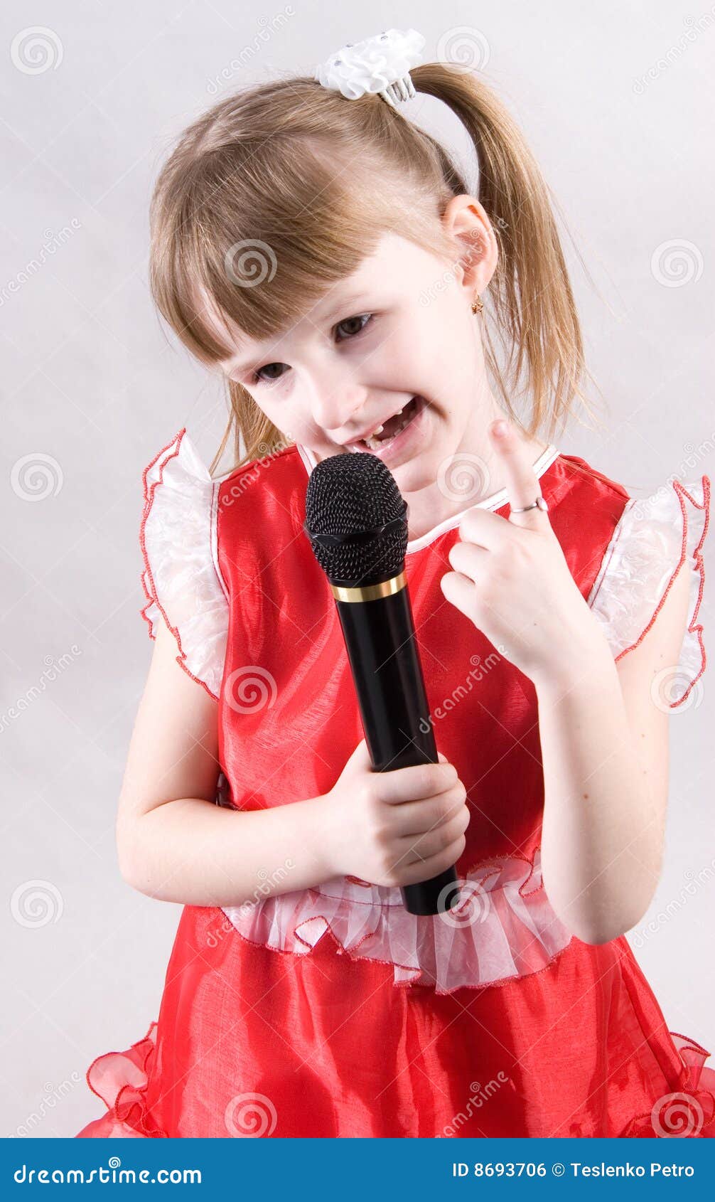 Singing girl stock photo. Image of singing, childhood - 8693706