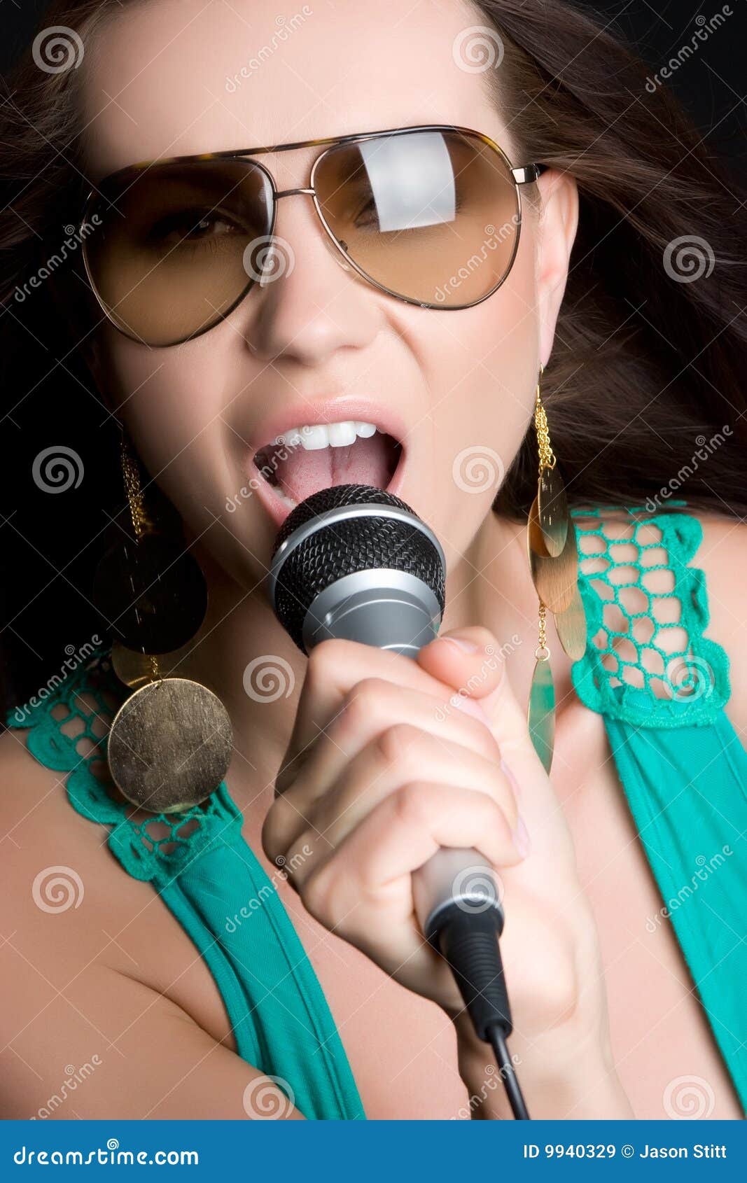 Singing Girl stock image. Image of rock, female, model - 9940329