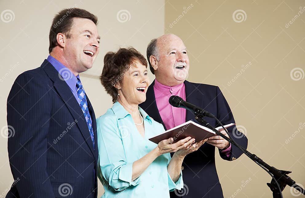Singing Group stock photo. Image of choir, microphone - 16612150