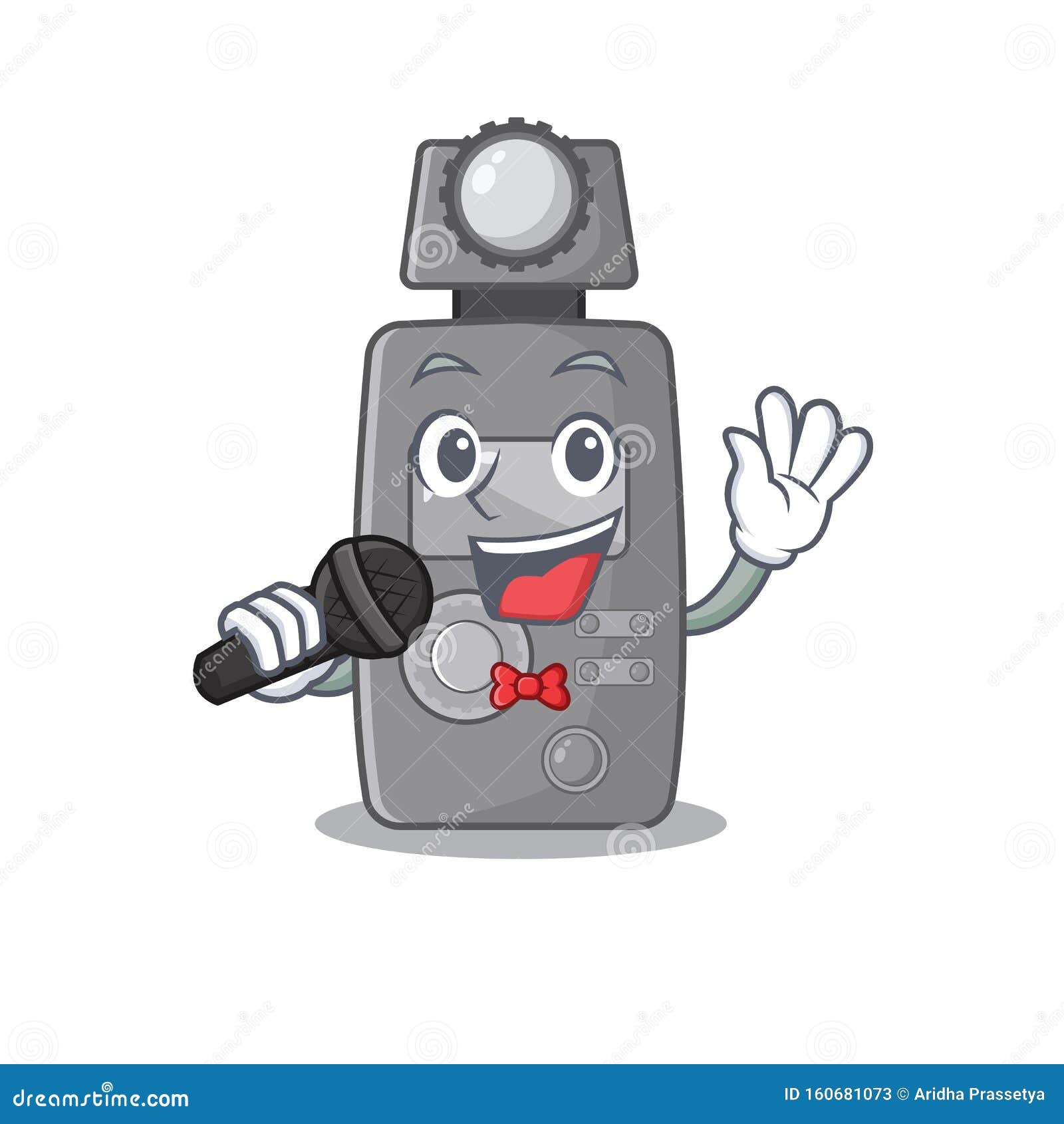 Singing Light Meter on the Cartoon Table Stock Vector - Illustration of ...