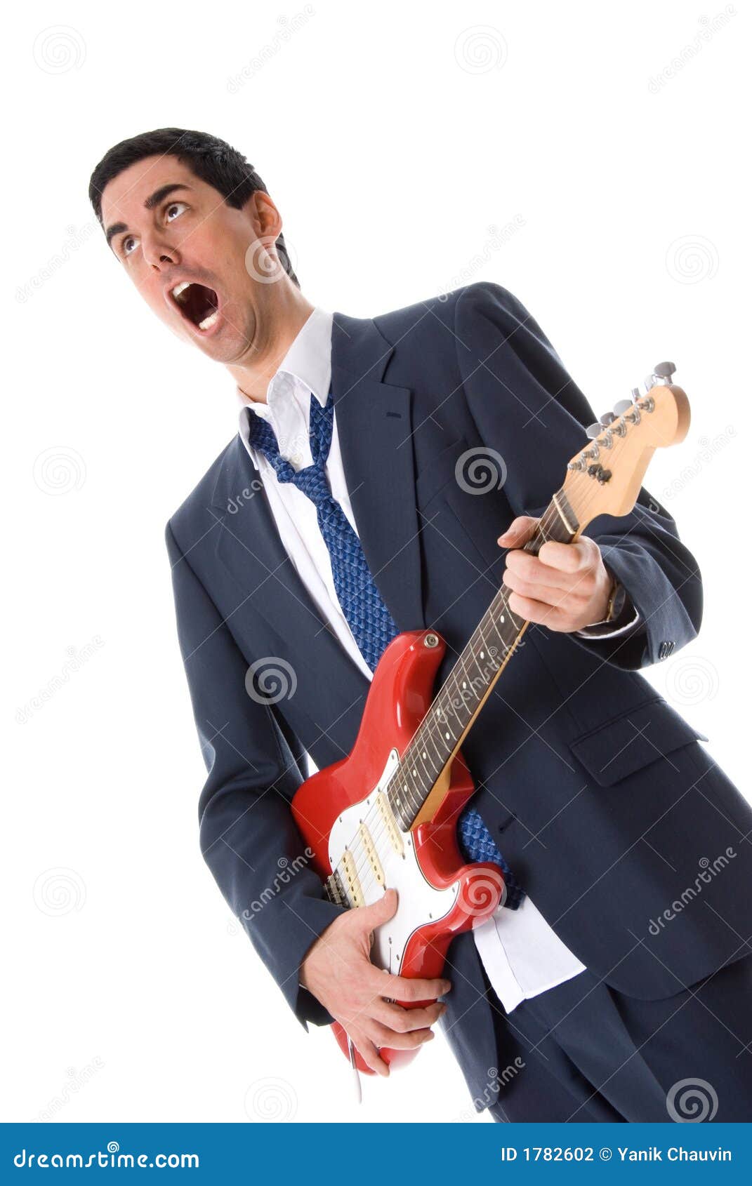 Singing man stock photo. Image of band, shirt, music, guitar - 1782602
