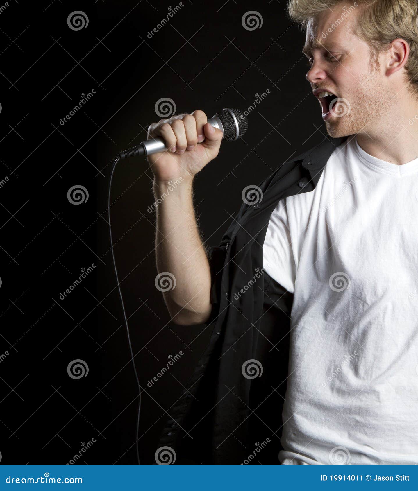 Singing Man stock image. Image of kareoke, boys, karaoke - 19914011