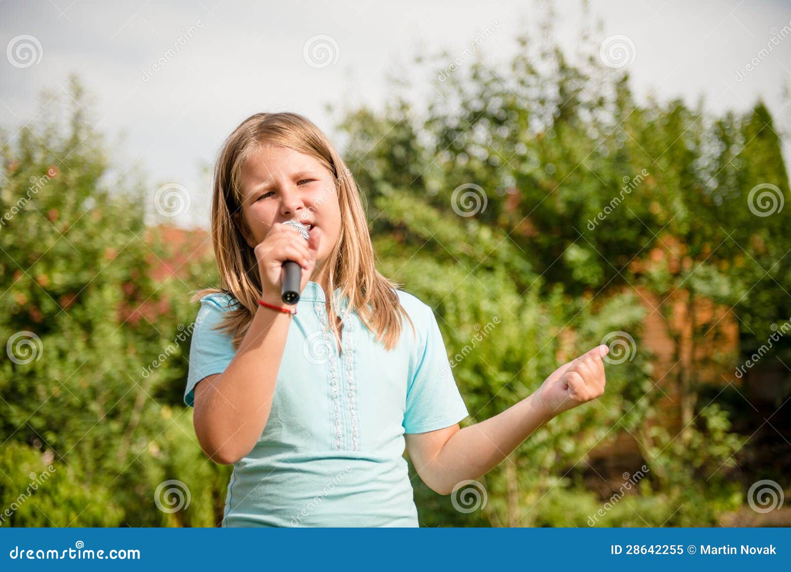 Singing is my joy stock image. Image of enjoy, play, microphone - 28642255