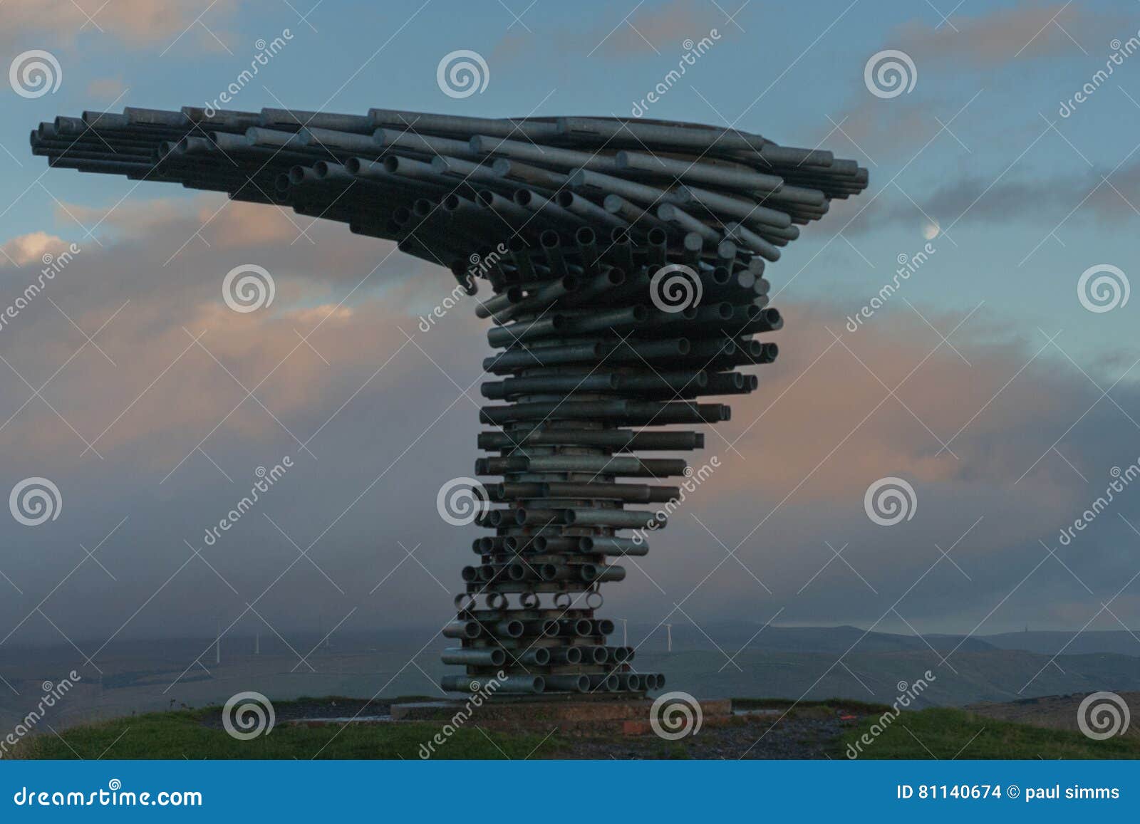 The Singing Ringing tree stock photo. Image of point - 81140674
