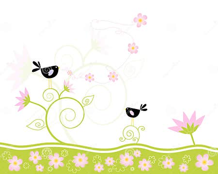 Singing spring stock vector. Illustration of singing, leaf - 5259834