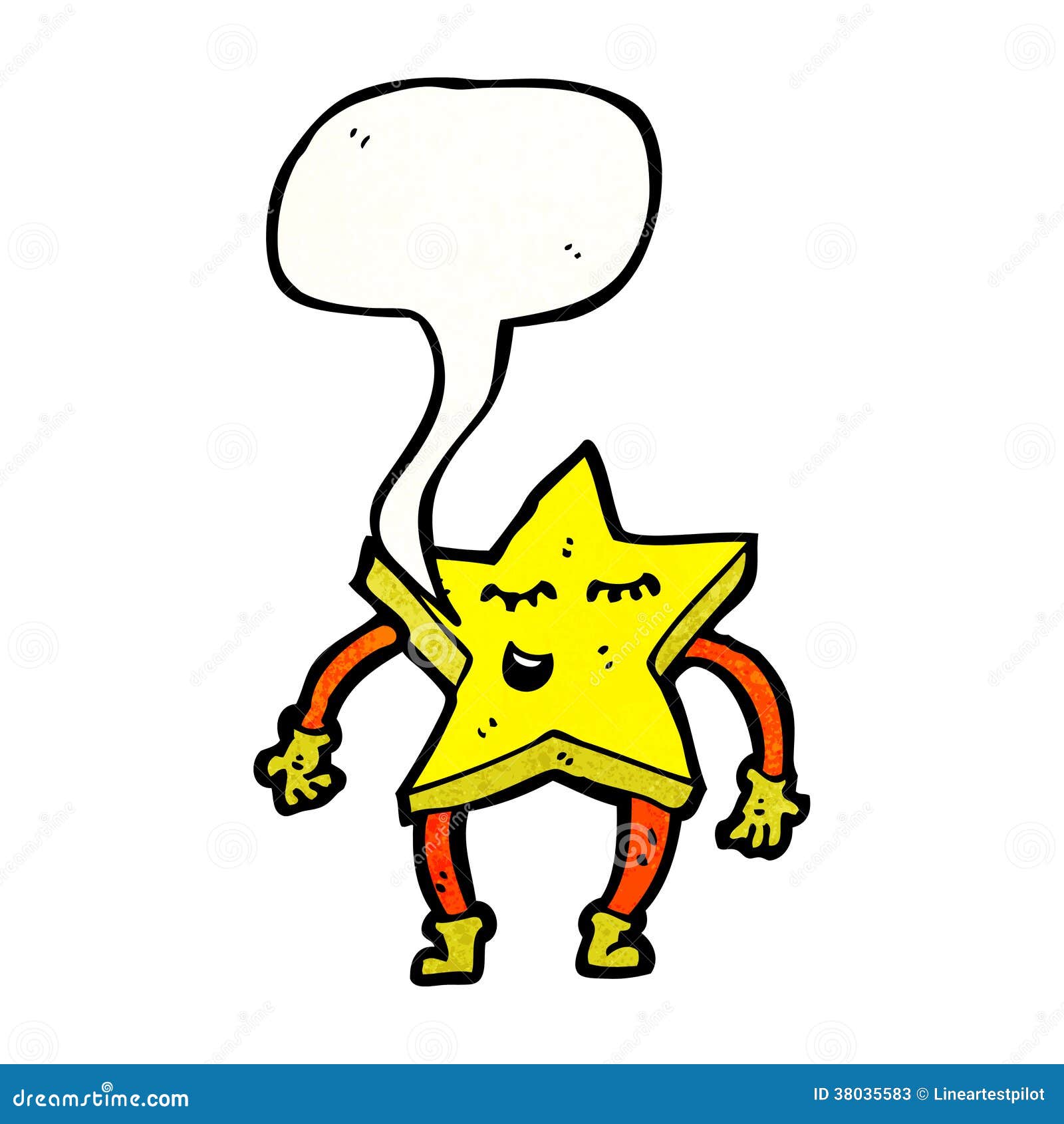 Singing star cartoon stock vector. Illustration of happy - 38035583