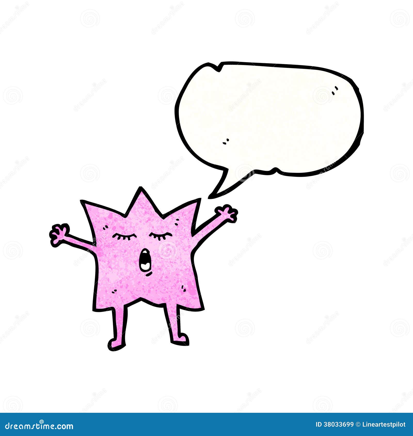 Singing starfish cartoon stock vector. Illustration of talking - 38033699