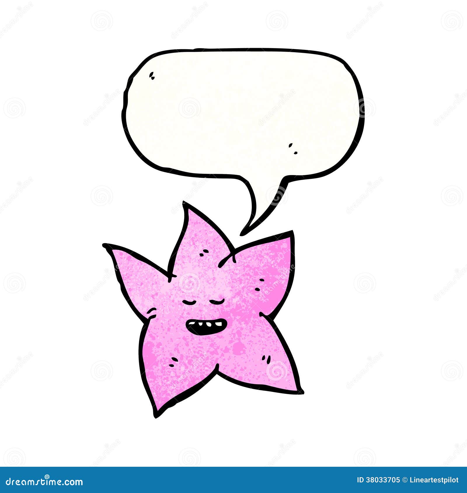 Singing starfish cartoon stock vector. Illustration of cheerful - 38033705