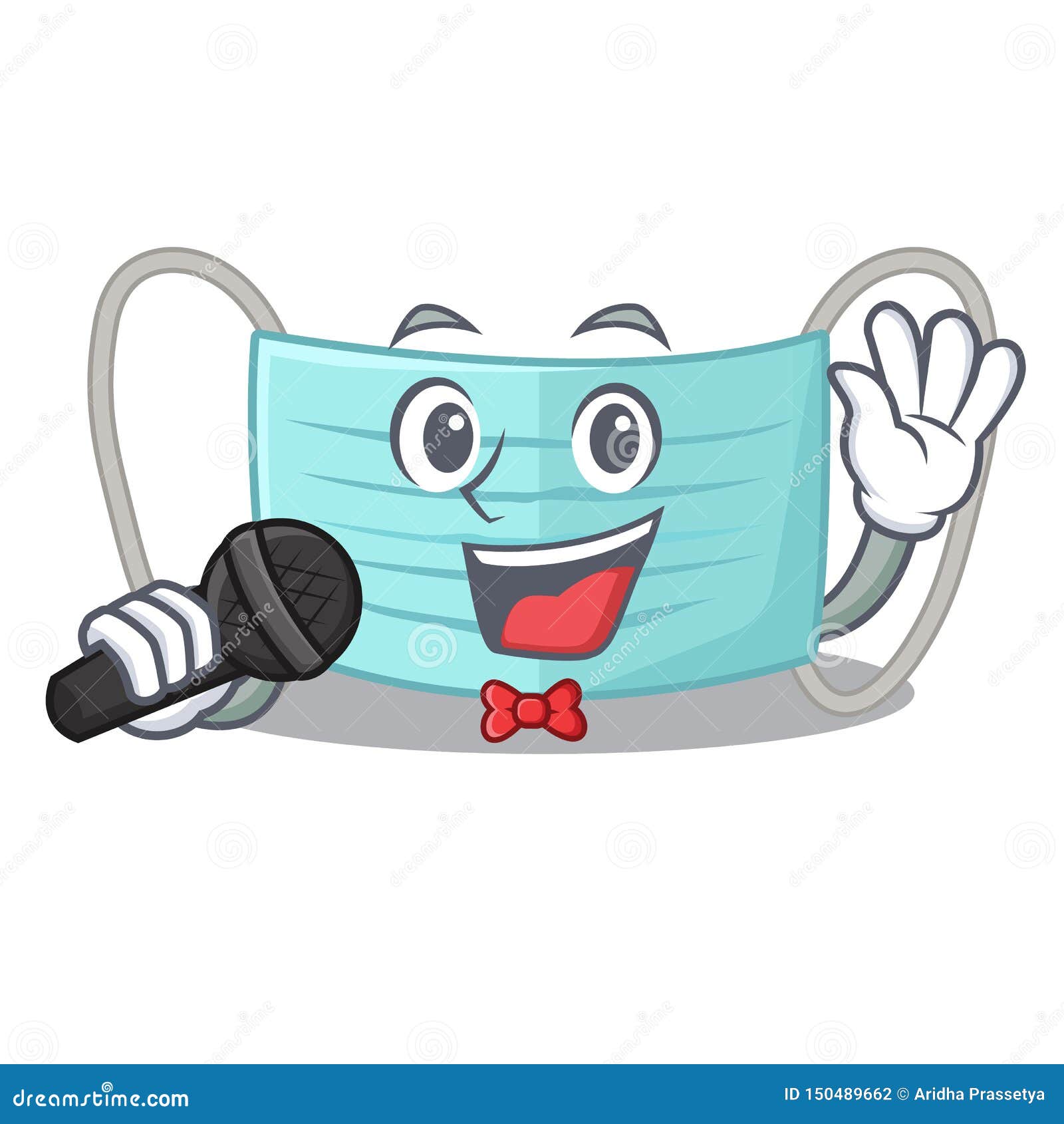 Singing Surigcal Mask in the Cartoon Box Stock Vector - Illustration of ...