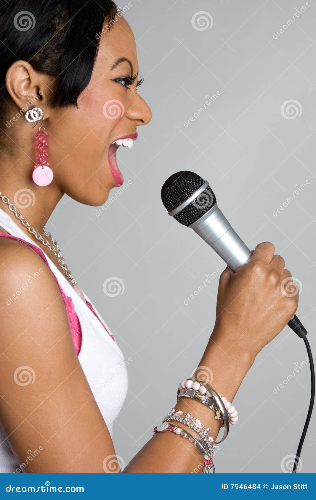 Singing Woman stock photo. Image of entertainment, teenage - 7946484