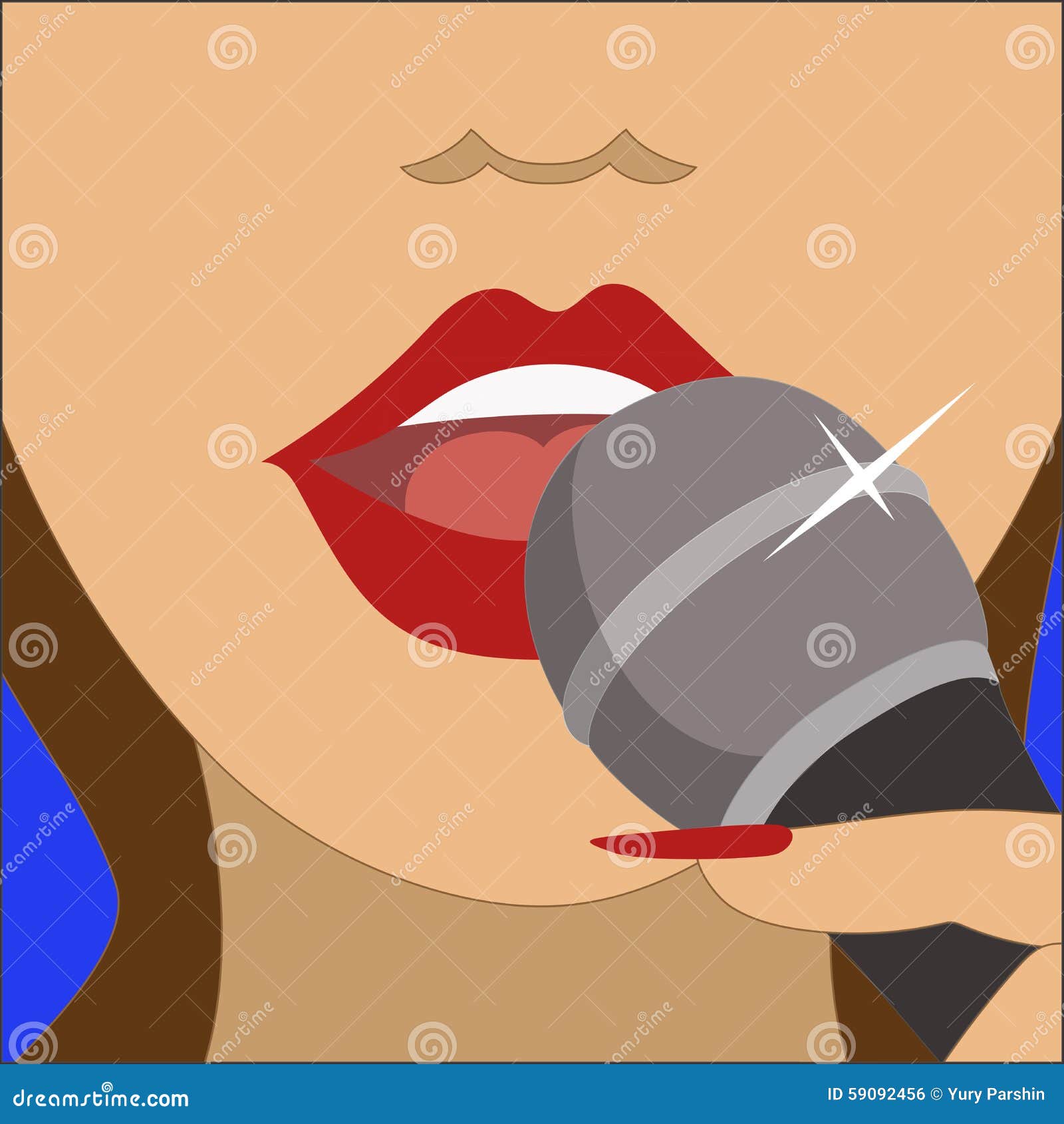 Lips Singing Music Microphone Stock Illustrations – 93 Lips Singing ...