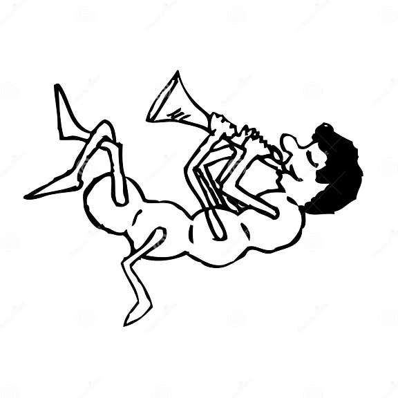 Singing worm stock illustration. Illustration of cartoon - 22801455