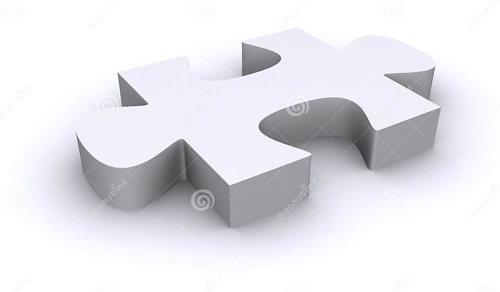 Single 3d puzzle peice stock illustration. Illustration of jigsaw - 3880296
