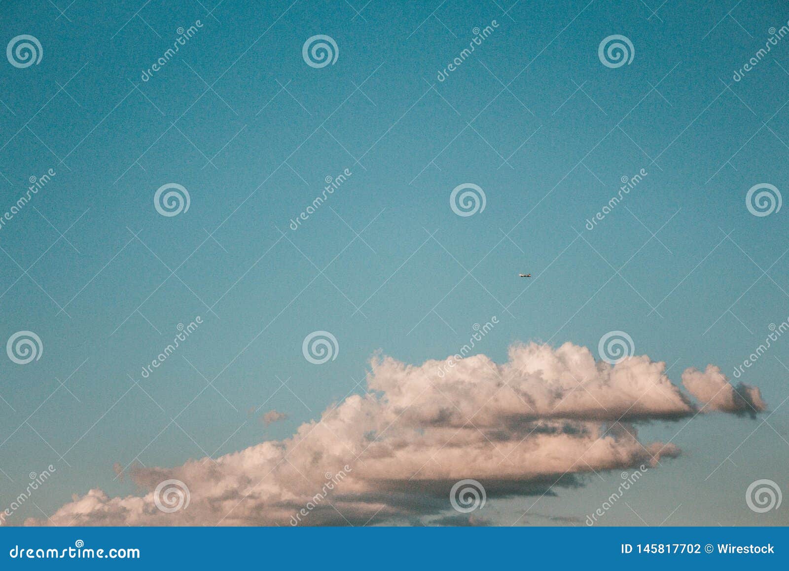 A Single Abstract Cloud in the Sky Stock Photo - Image of backgrounds ...