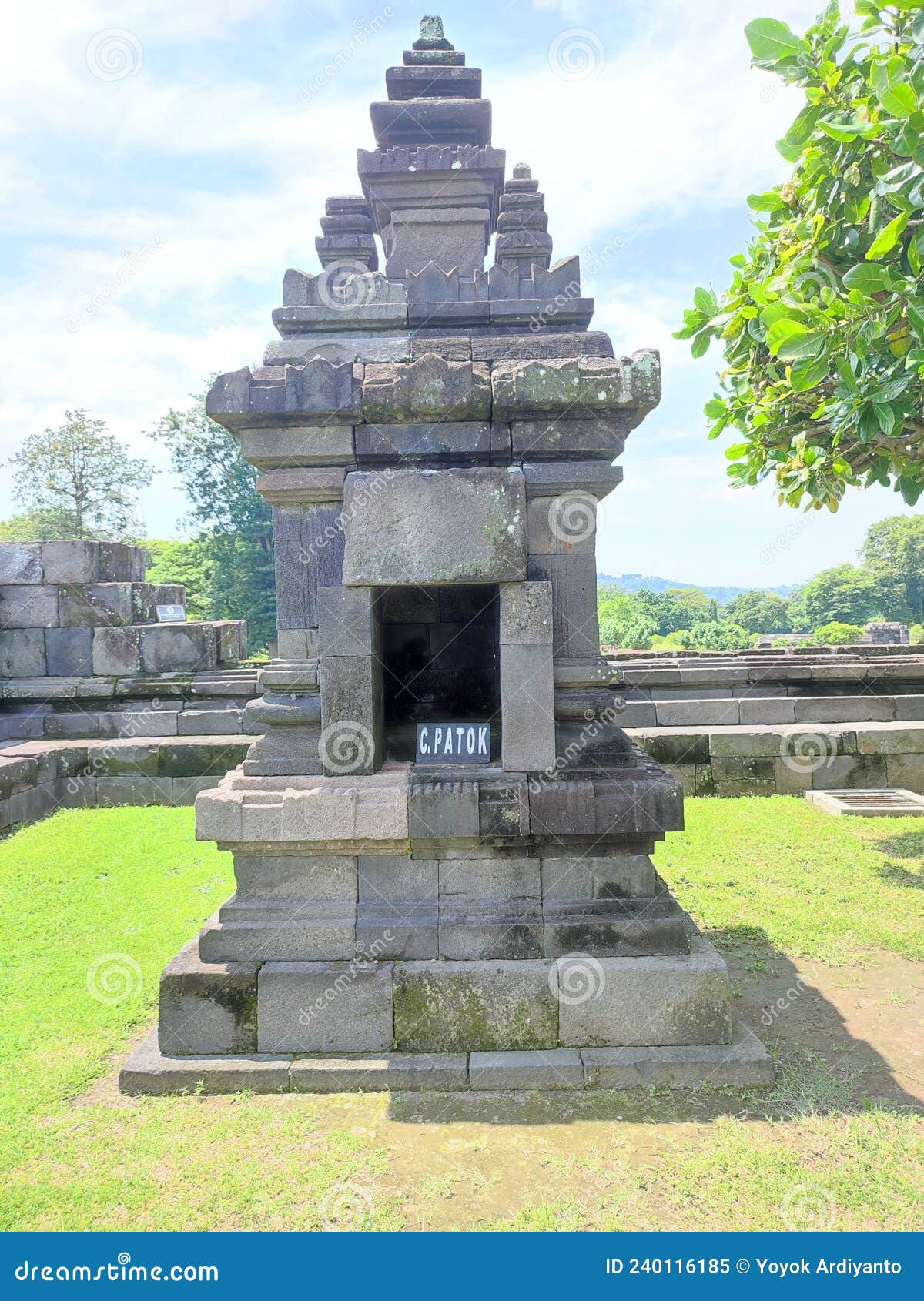 Single Ancient Temple of Prambanan Stock Image - Image of single ...