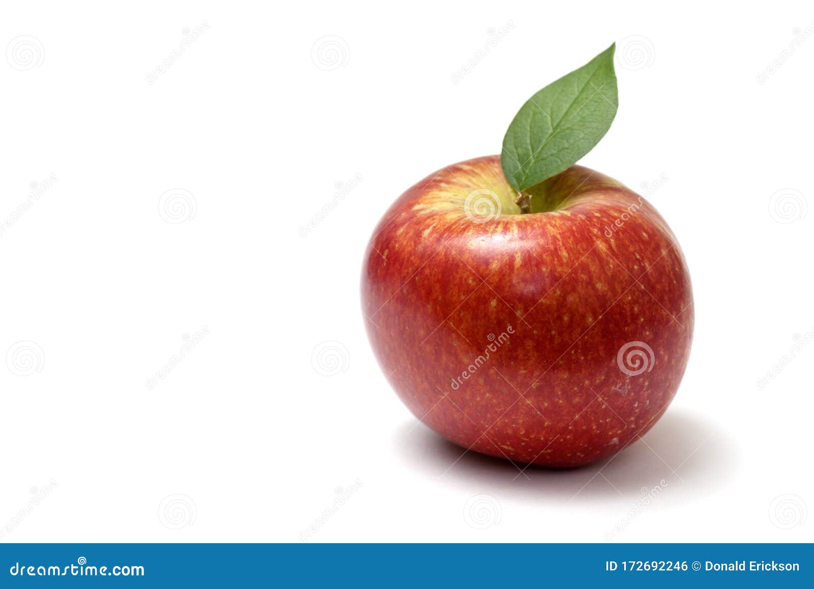 Single Apple Isolated on White Stock Photo - Image of space, fruit ...