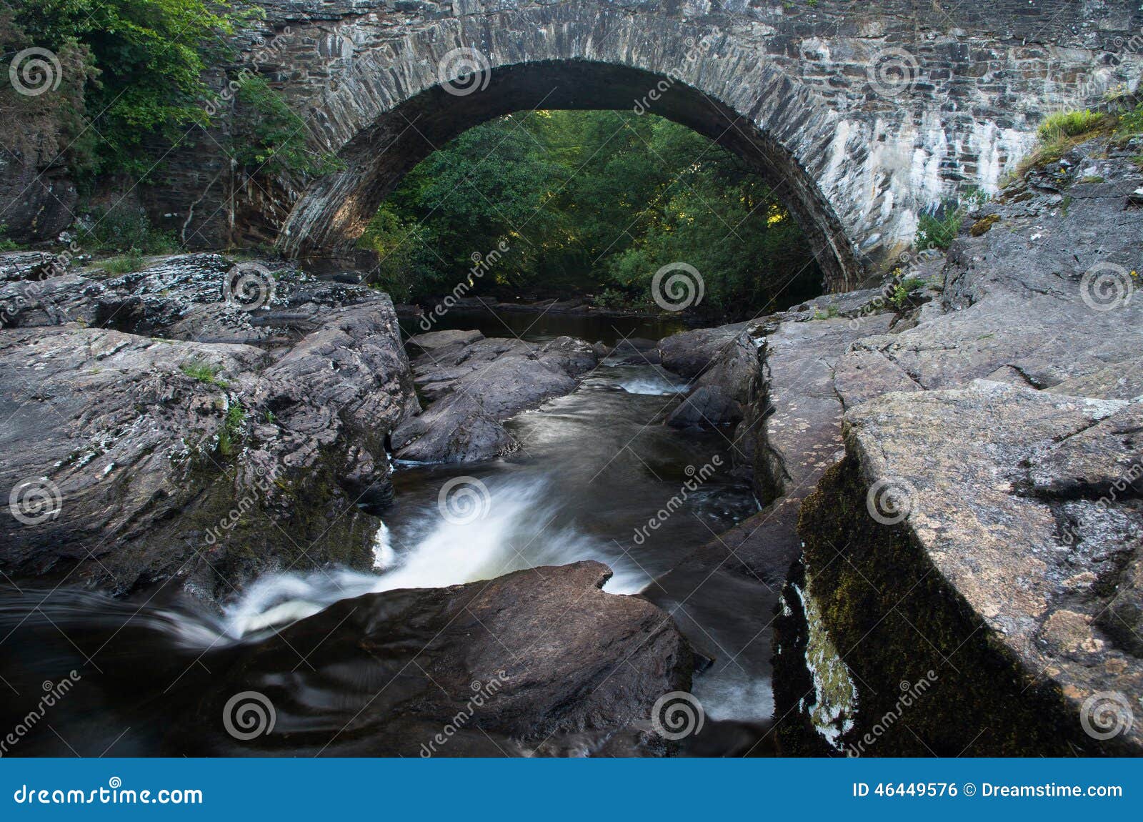 Single Arch Stone Bridge stock photo. Image of building - 46449576