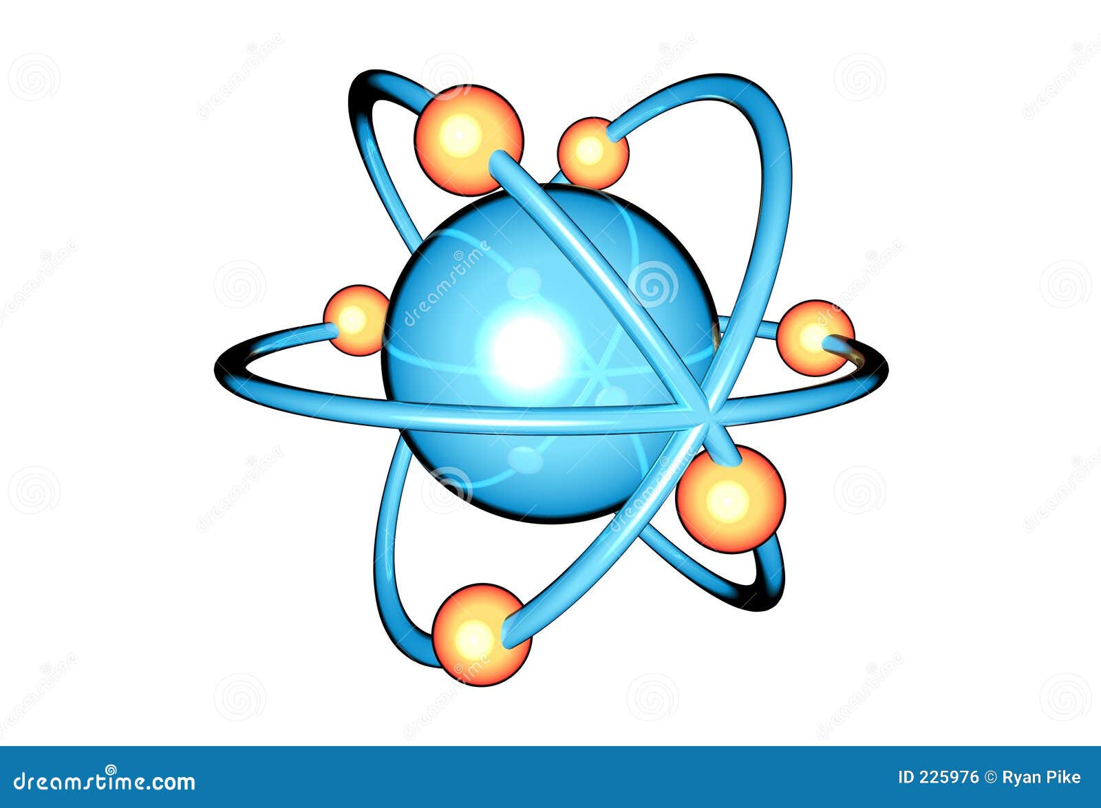 Single Atom stock illustration. Illustration of clipart - 225976