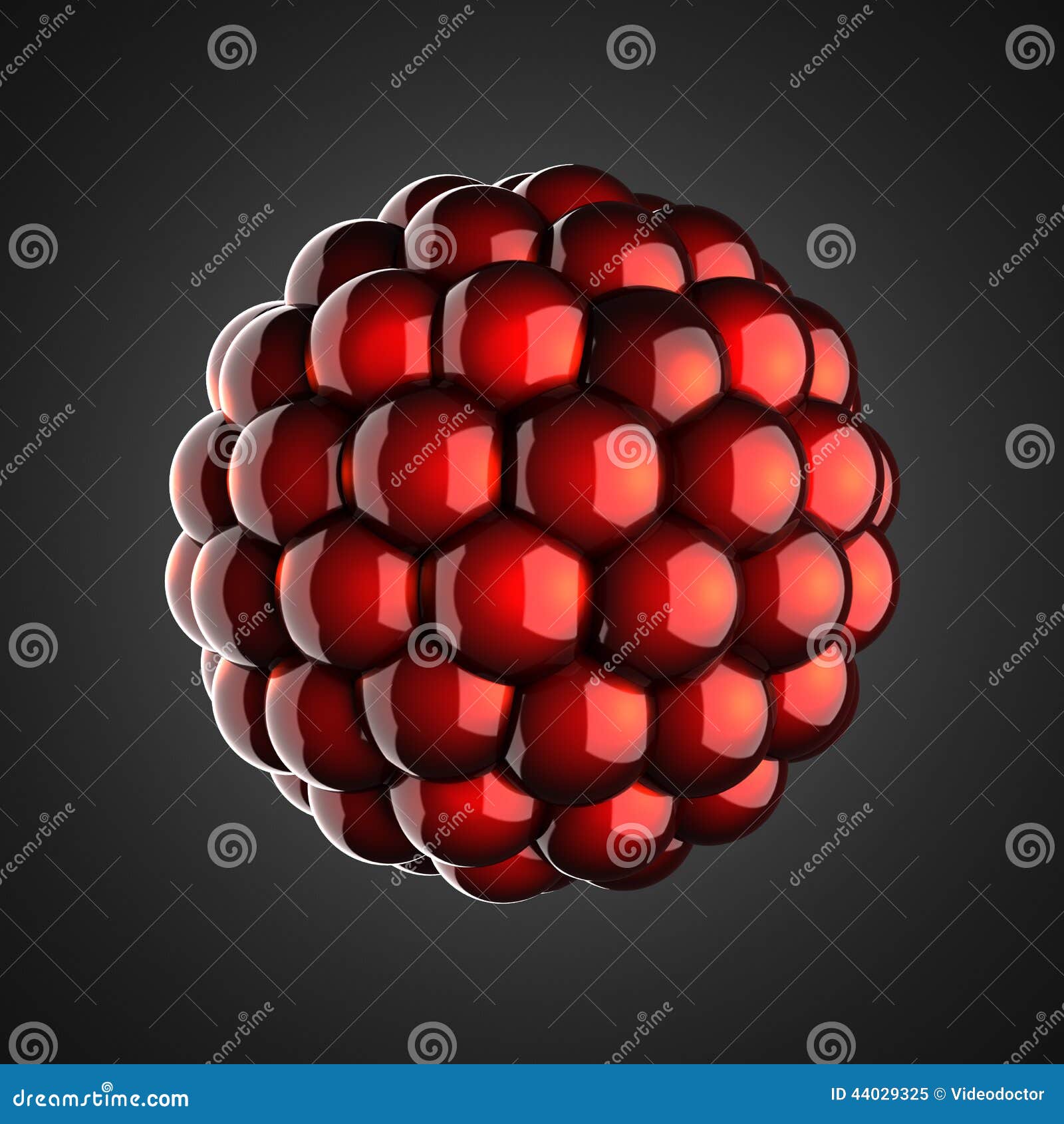 A Single Atom Scientific Illustration Stock Illustration - Illustration ...