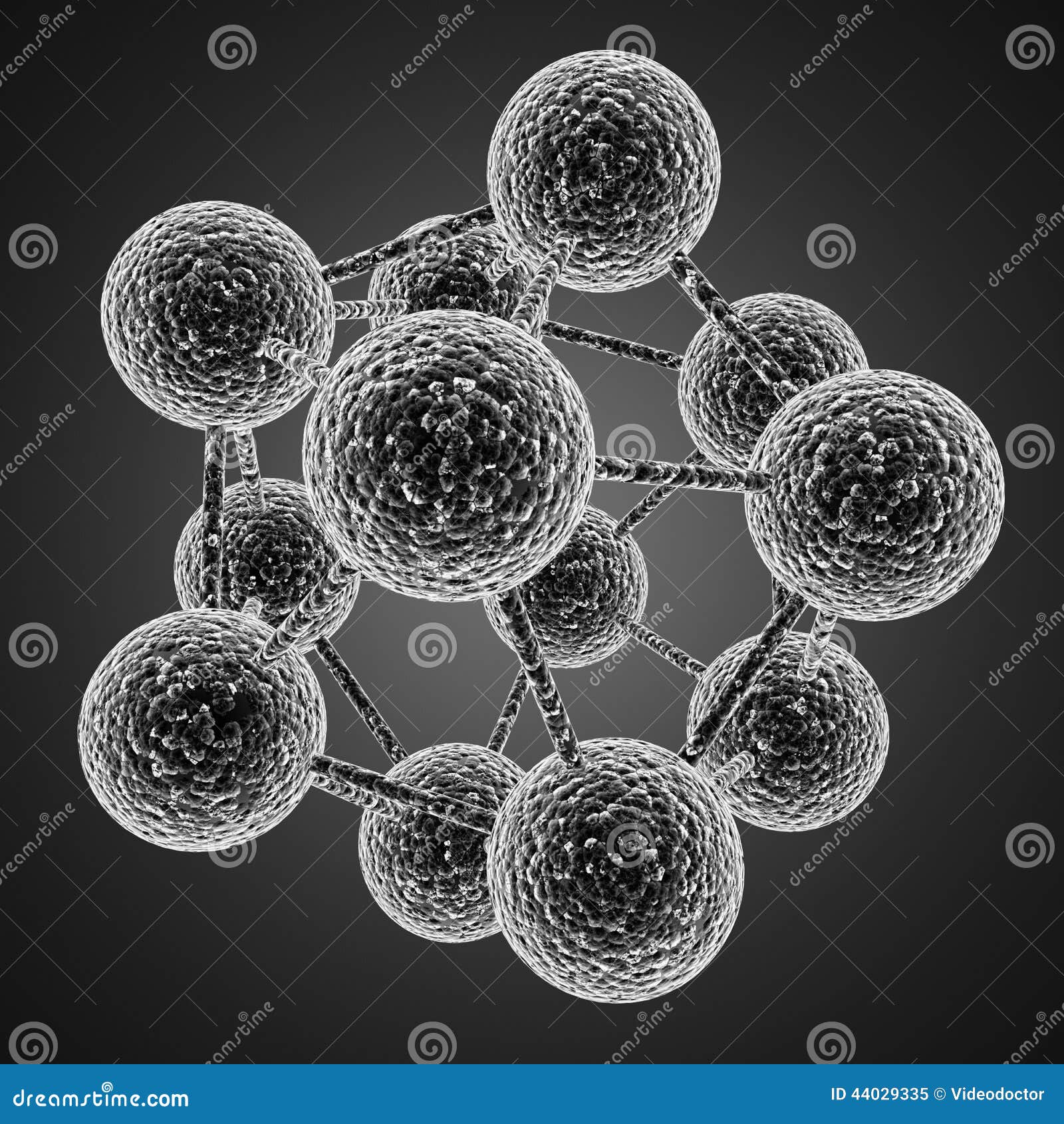 A Single Atom Scientific Illustration Stock Illustration - Illustration ...