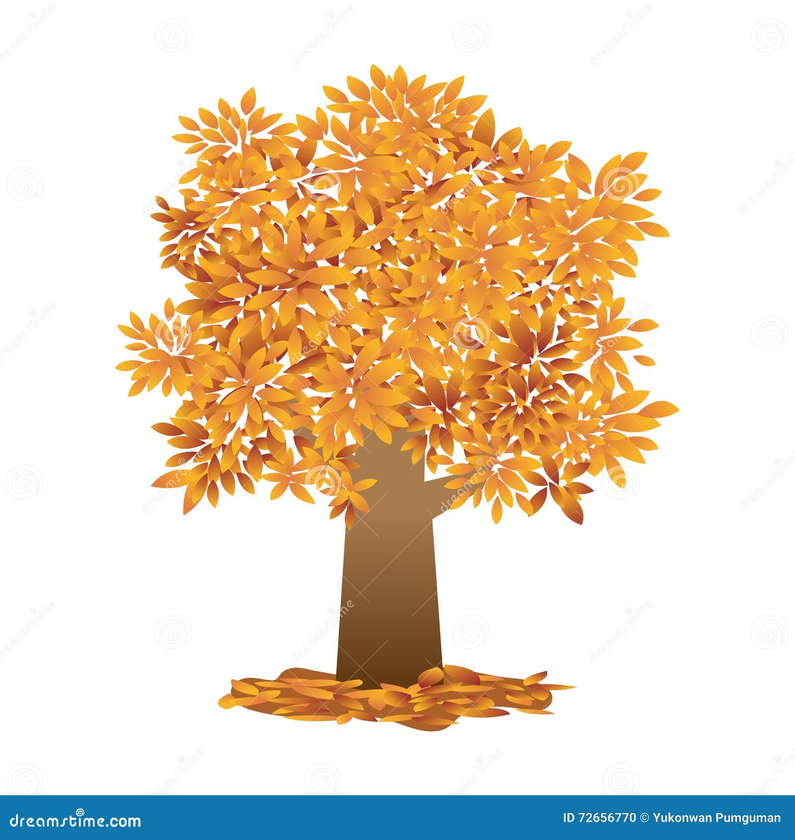 Tree, Orange Nolan Icon. Simple Thin Line, Outline Vector Of Treeicons ...