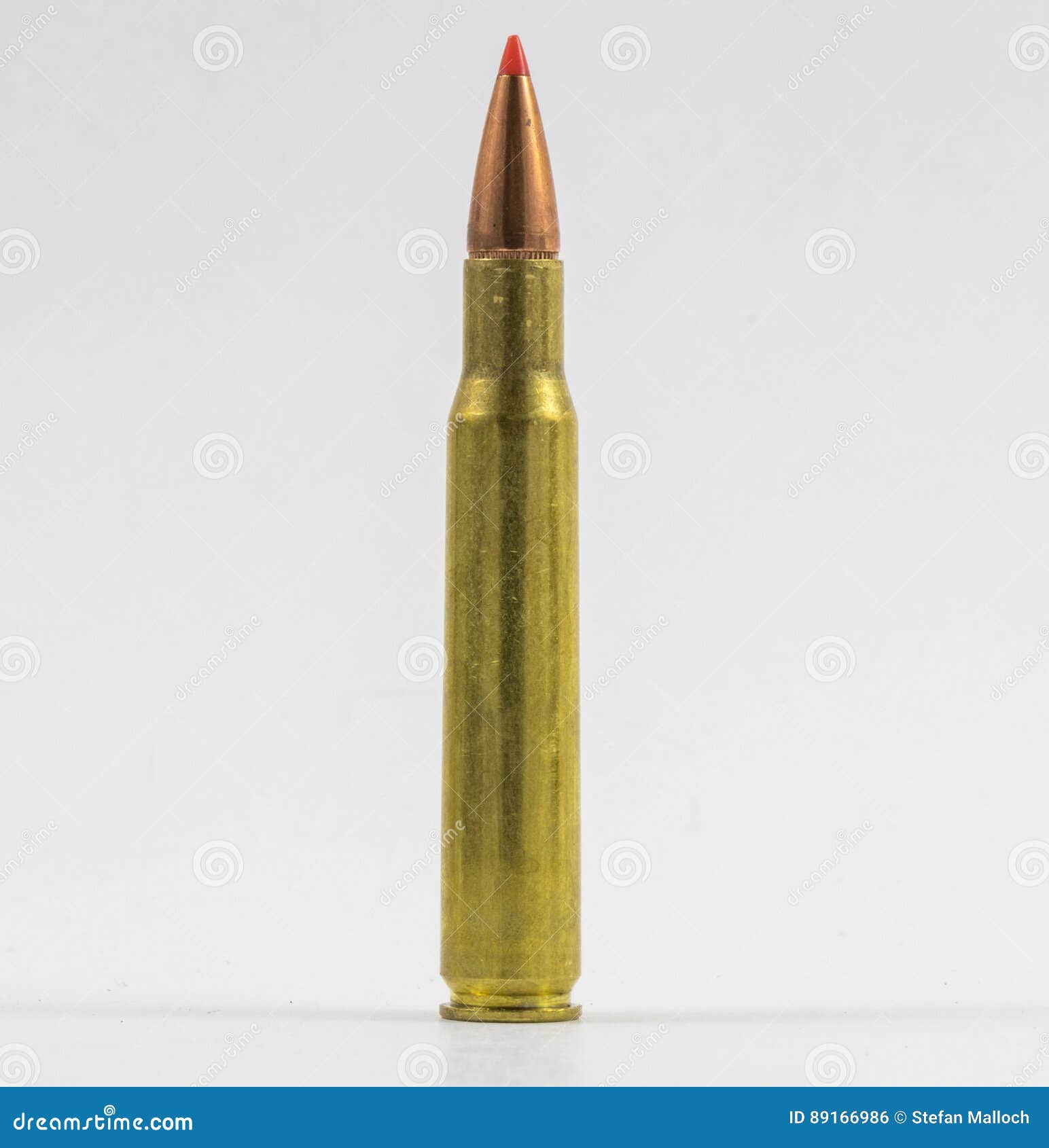 A Single Ballistic Tip Rifle Round Stock Photo - Image of lead, bullets ...