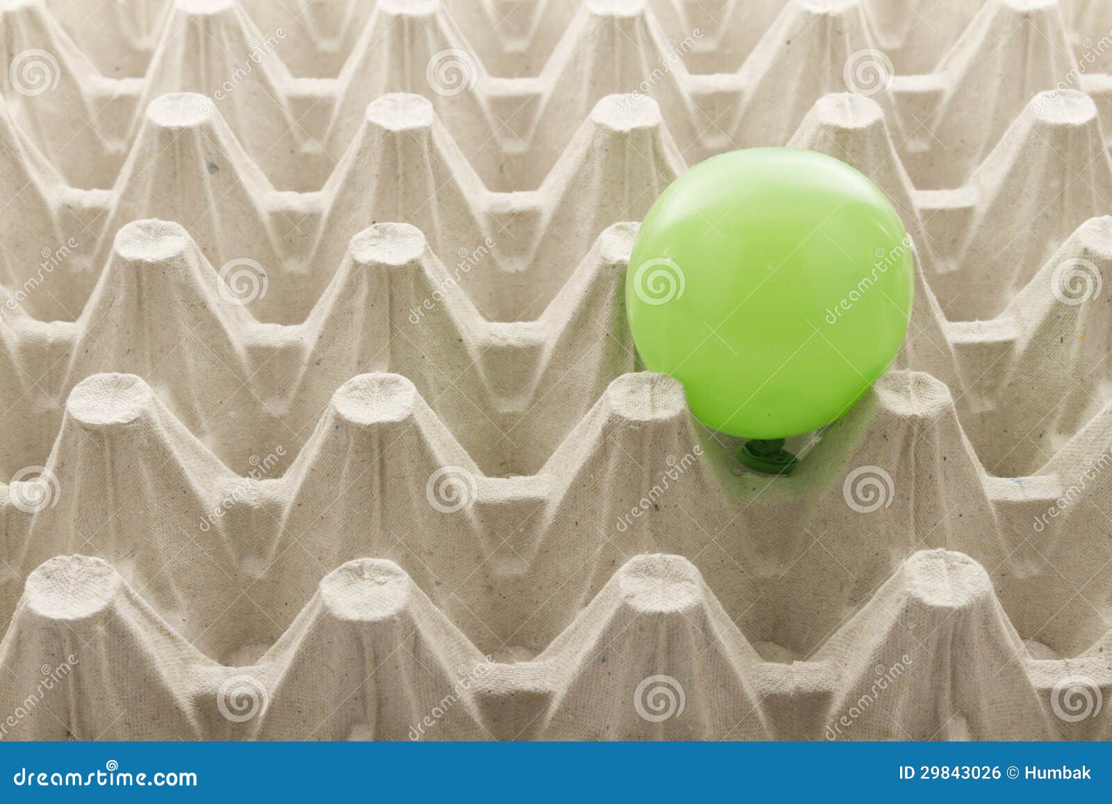 Balloon in egg container stock photo. Image of packing - 29843026