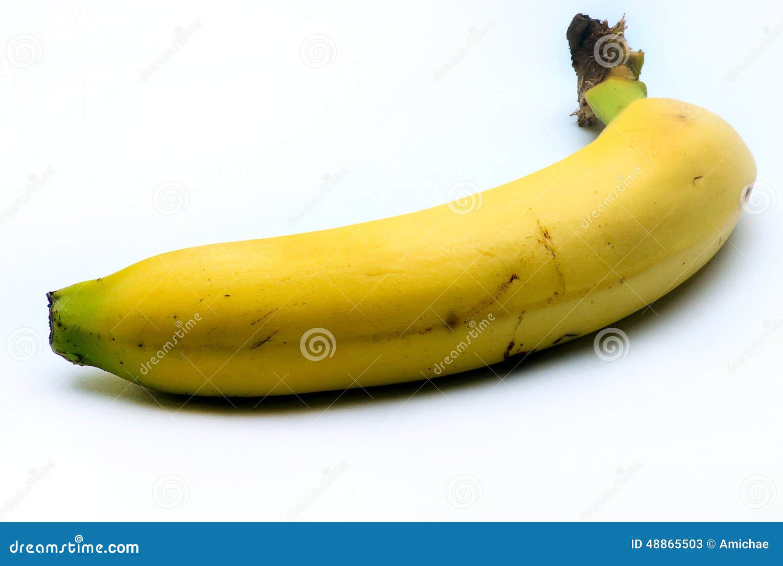 Single banana stock image. Image of single, white, banana - 48865503