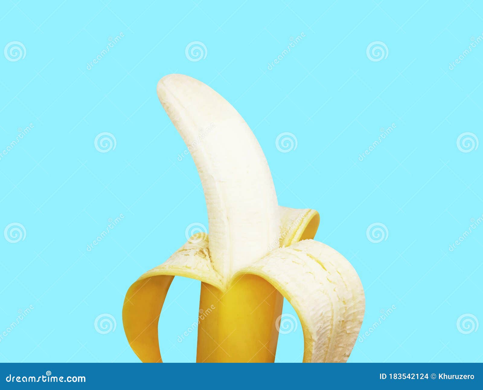 Single Banana Isolated on Black Stock Photo - Image of ingredient ...