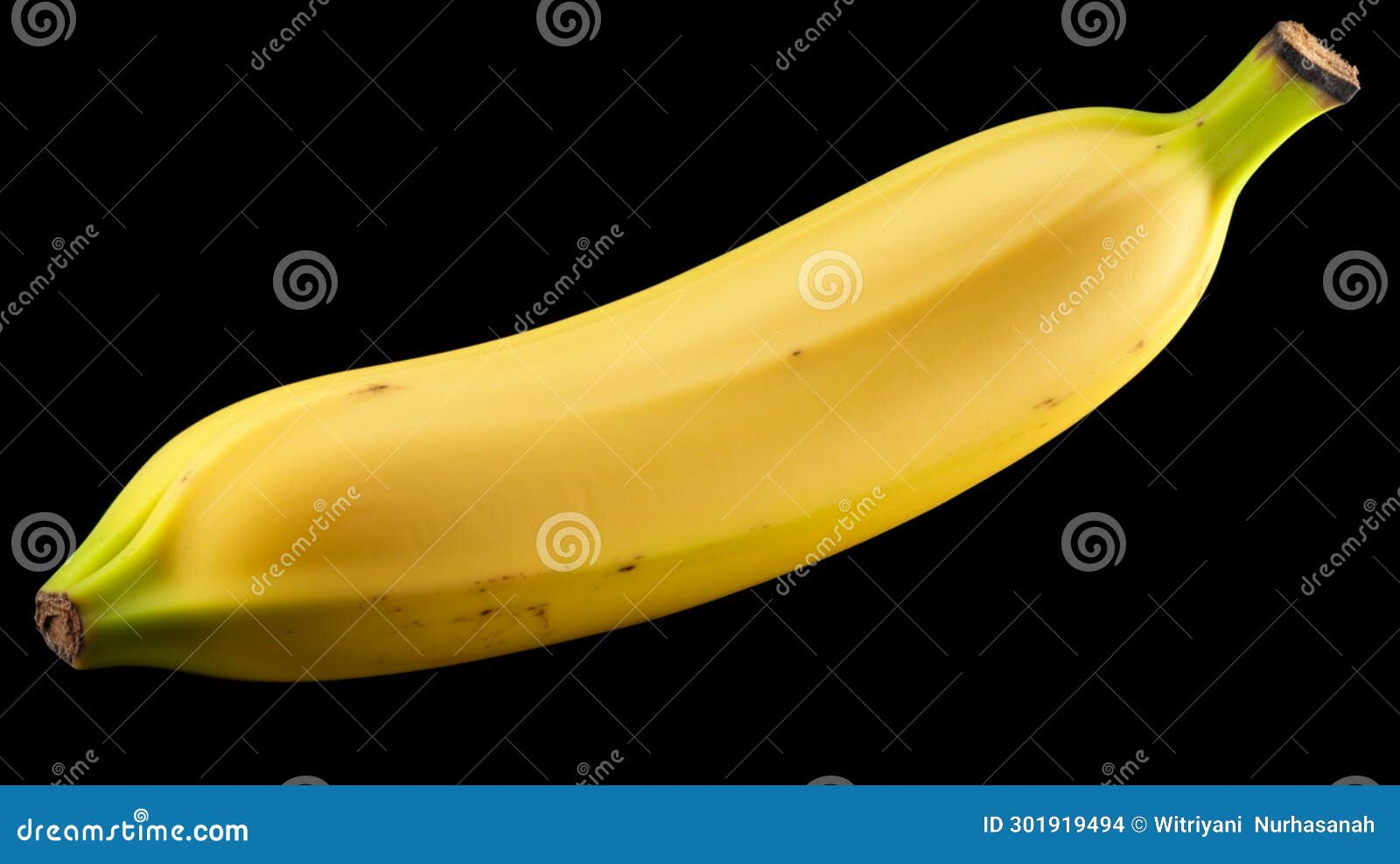 Single Banana Isolated Generative AI Stock Photo - Image of healthy ...