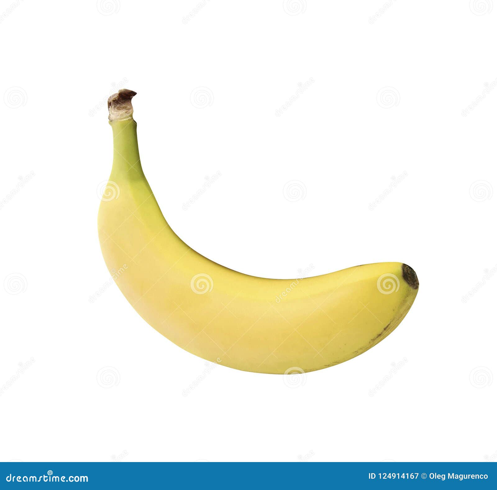 Single Banana Isolated on White Stock Image - Image of diet, isolated ...